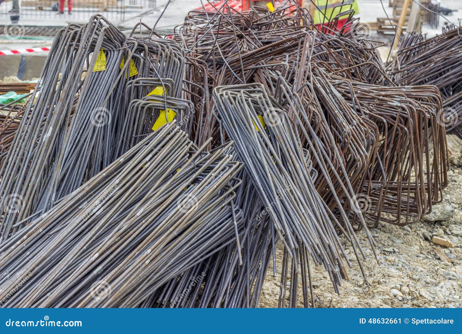 Concrete rebar cut 2 stock image. Image of bars, equipment - 48632661