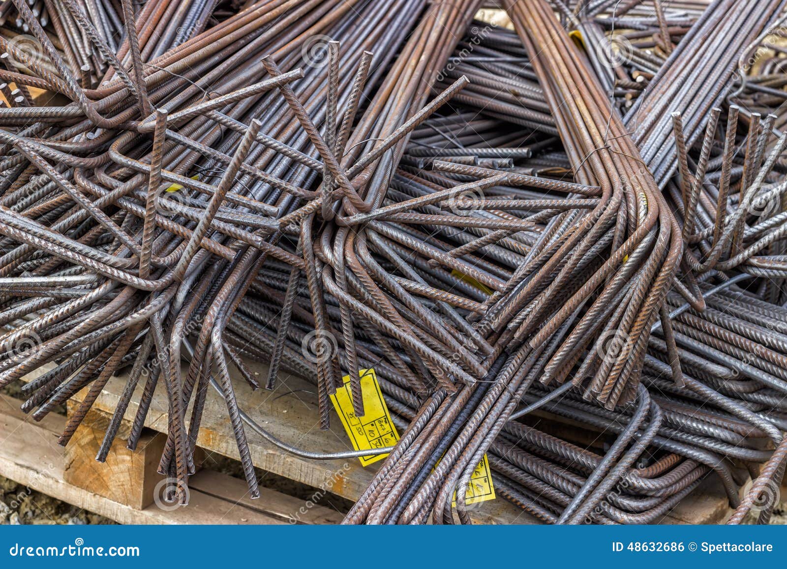 Concrete rebar cut stock photo. Image of parallel, group - 48632686