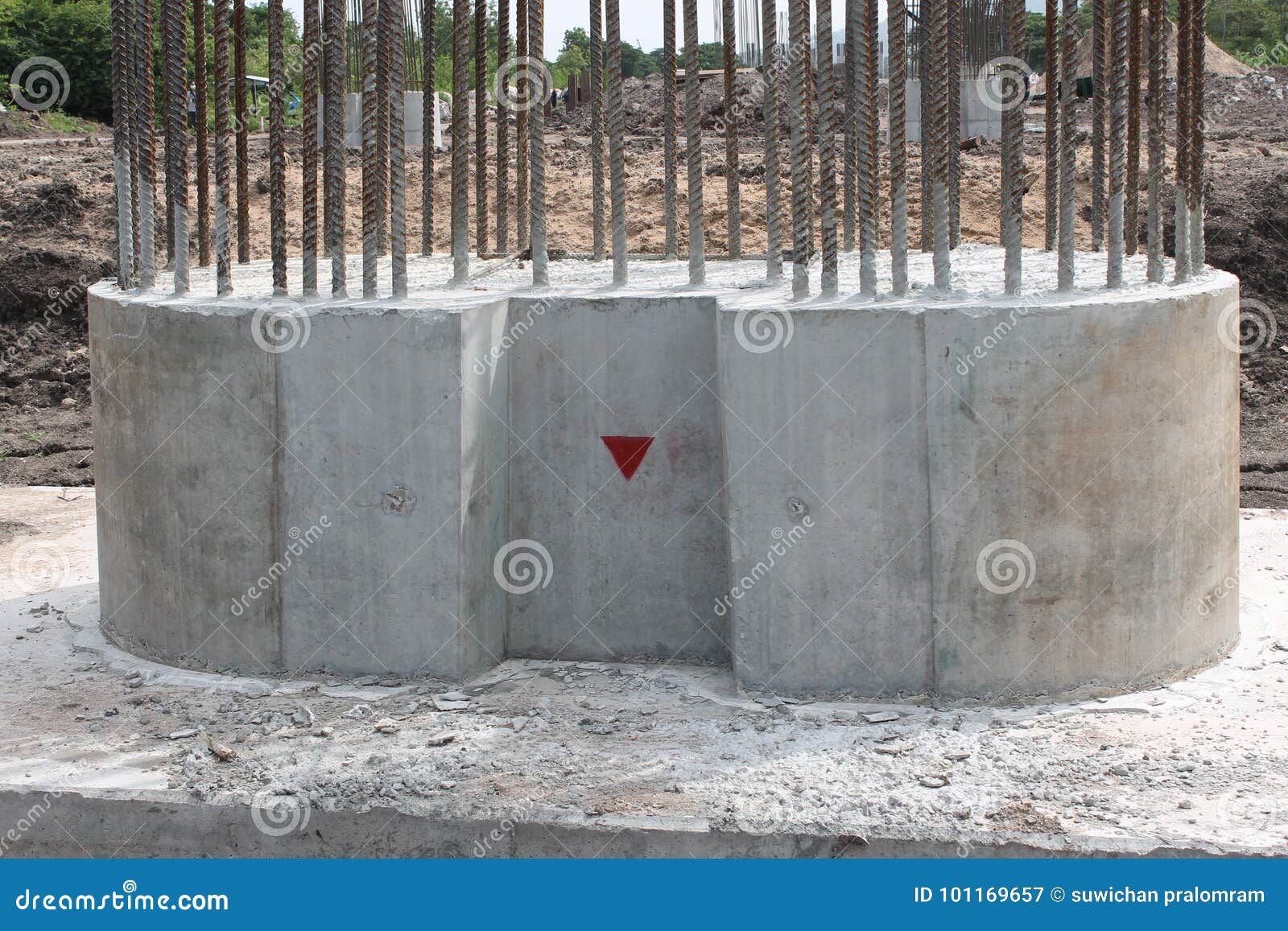 Concrete stock image. Image of basis, site, substratum - 101169657