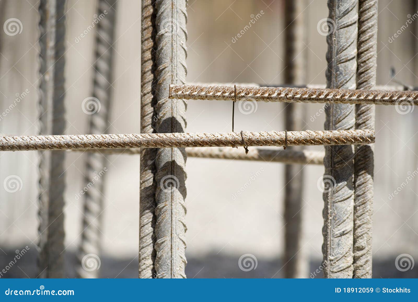 Concrete reinforcement stock image. Image of concrete - 18912059
