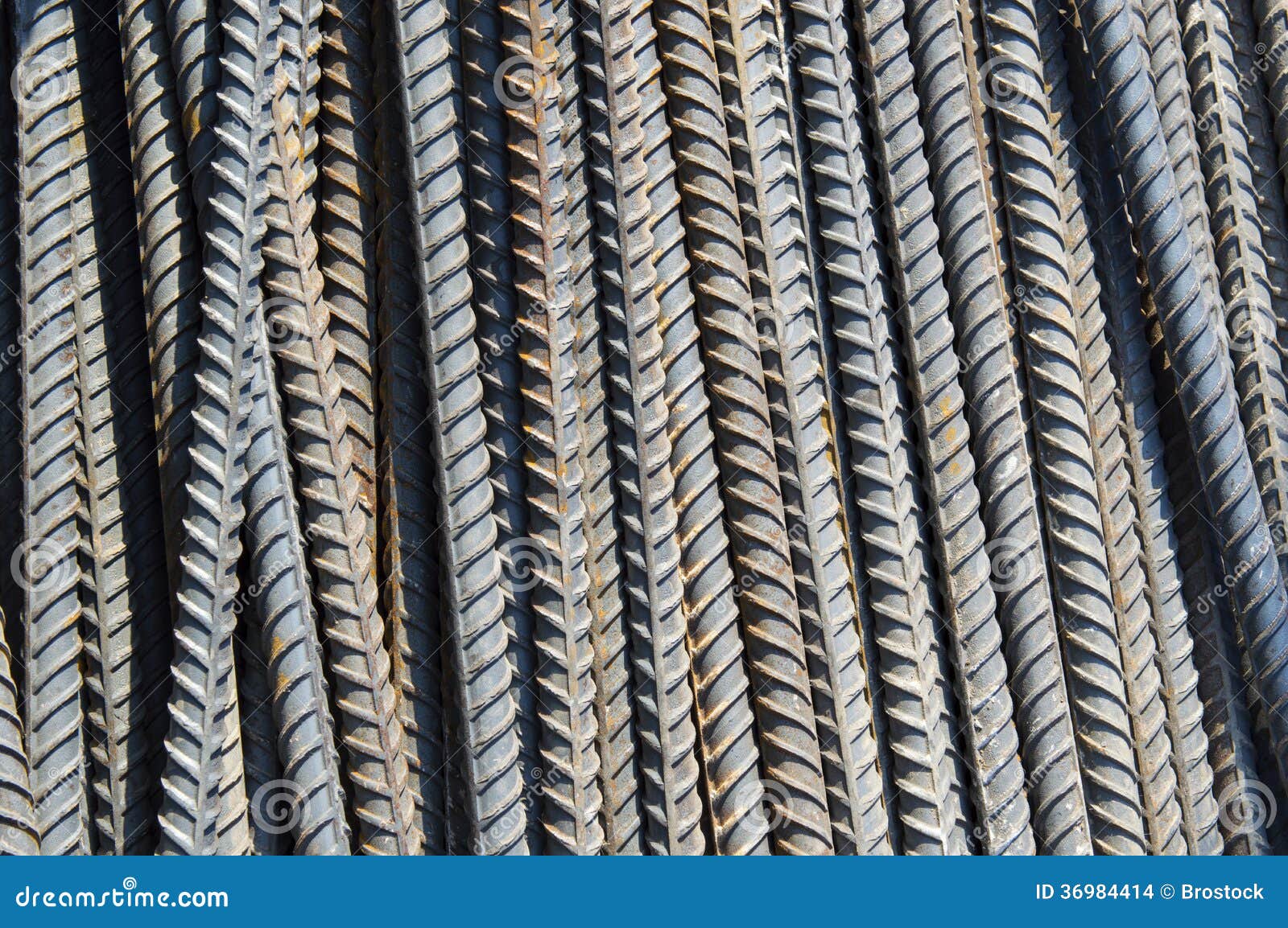Concrete Reinforcement Steel Stock Photo - Image of industry, site ...