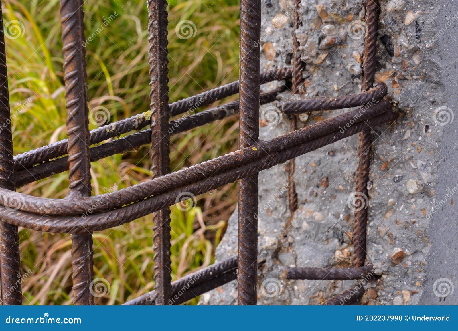 Concrete Reinforcing Mesh Structure Stock Photo - Image of reinforcing ...