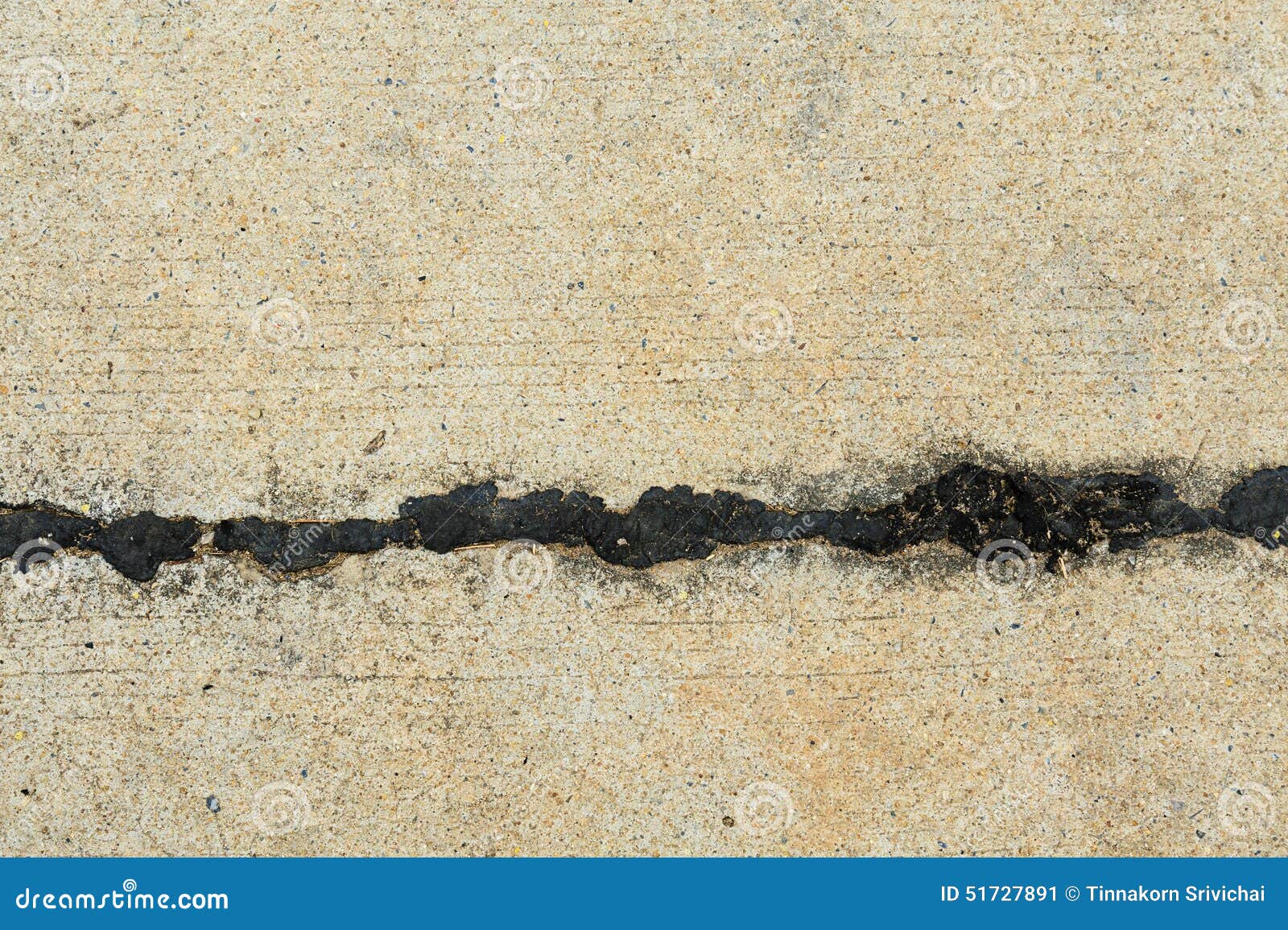 Concrete Road Repair by Asphalt Stock Image - Image of local, close ...