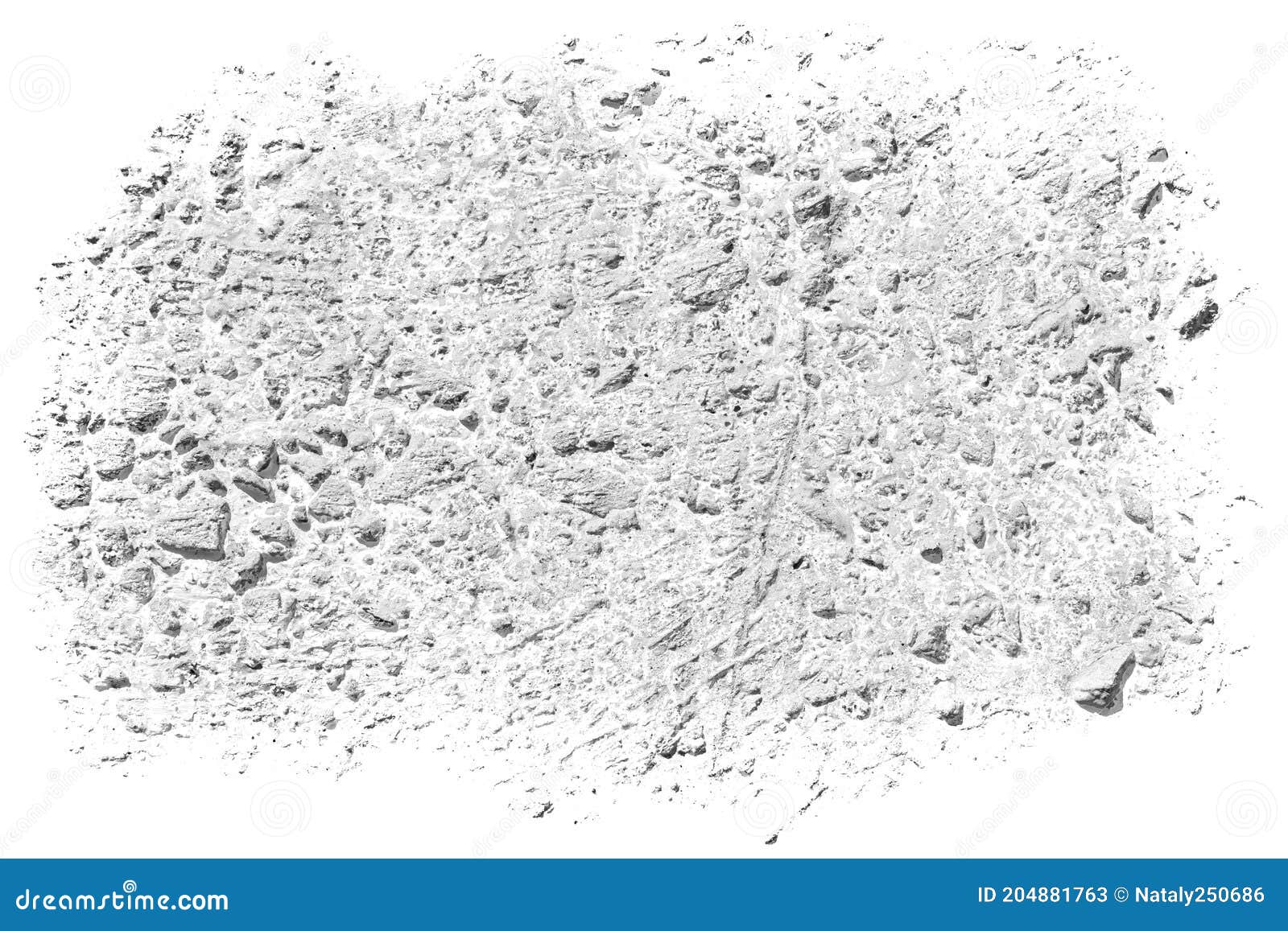 Concrete with Rocks Wall Bumpy Painted Surface for Making Brush ...