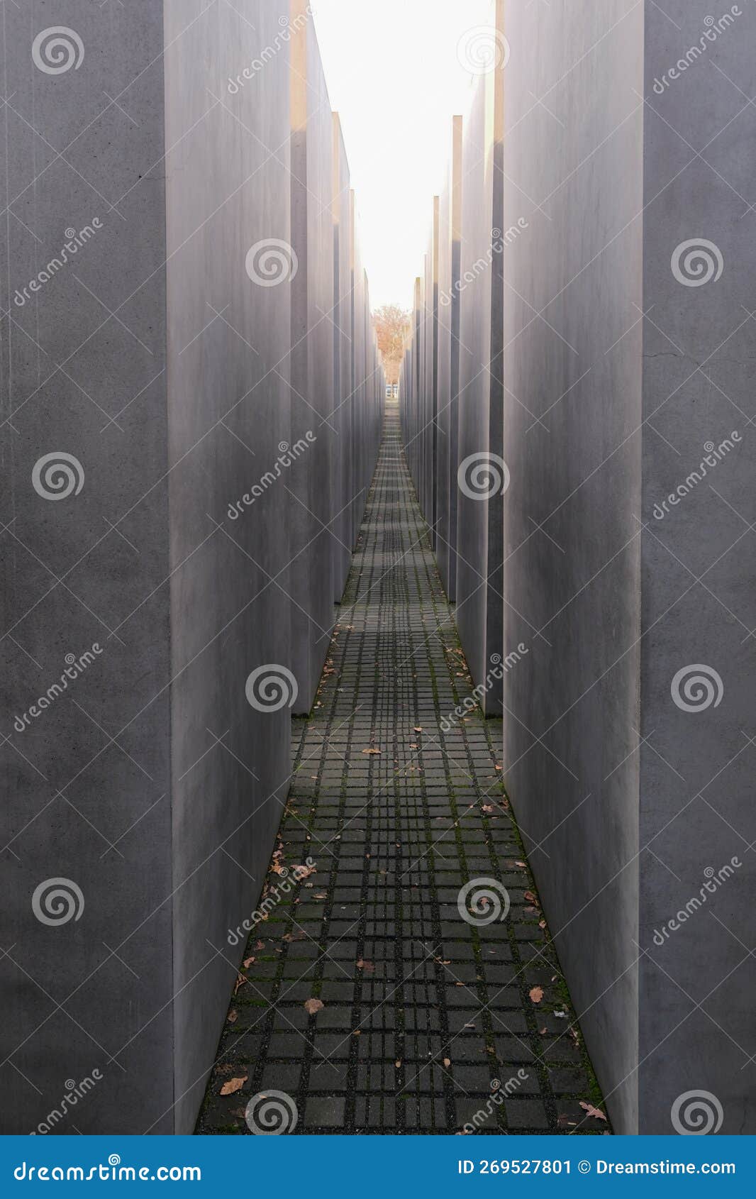 Concrete Rows of Monument in Berlin, Germany Stock Image - Image of ...