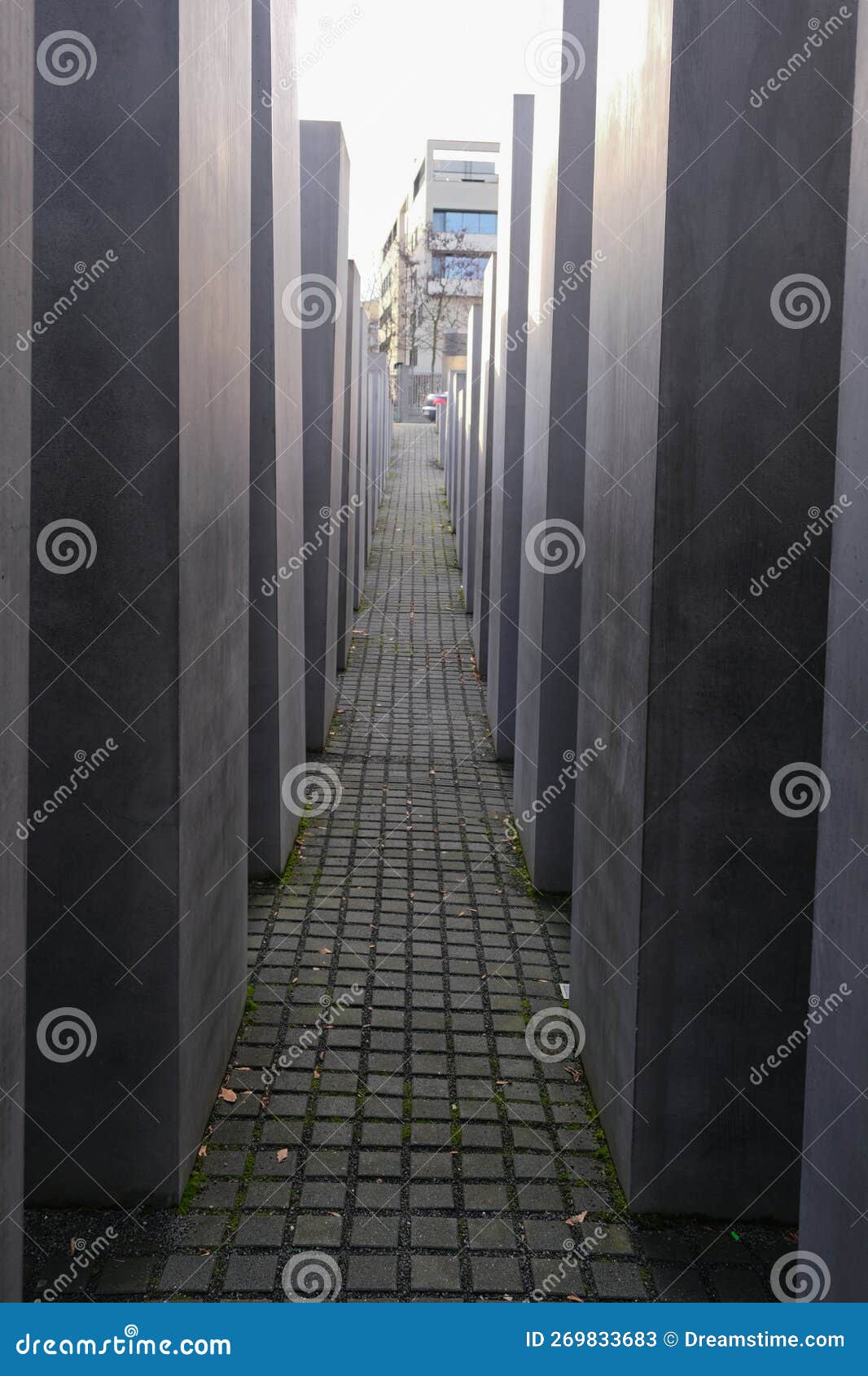 Concrete Rows of Monument in Berlin, Germany Editorial Stock Photo ...