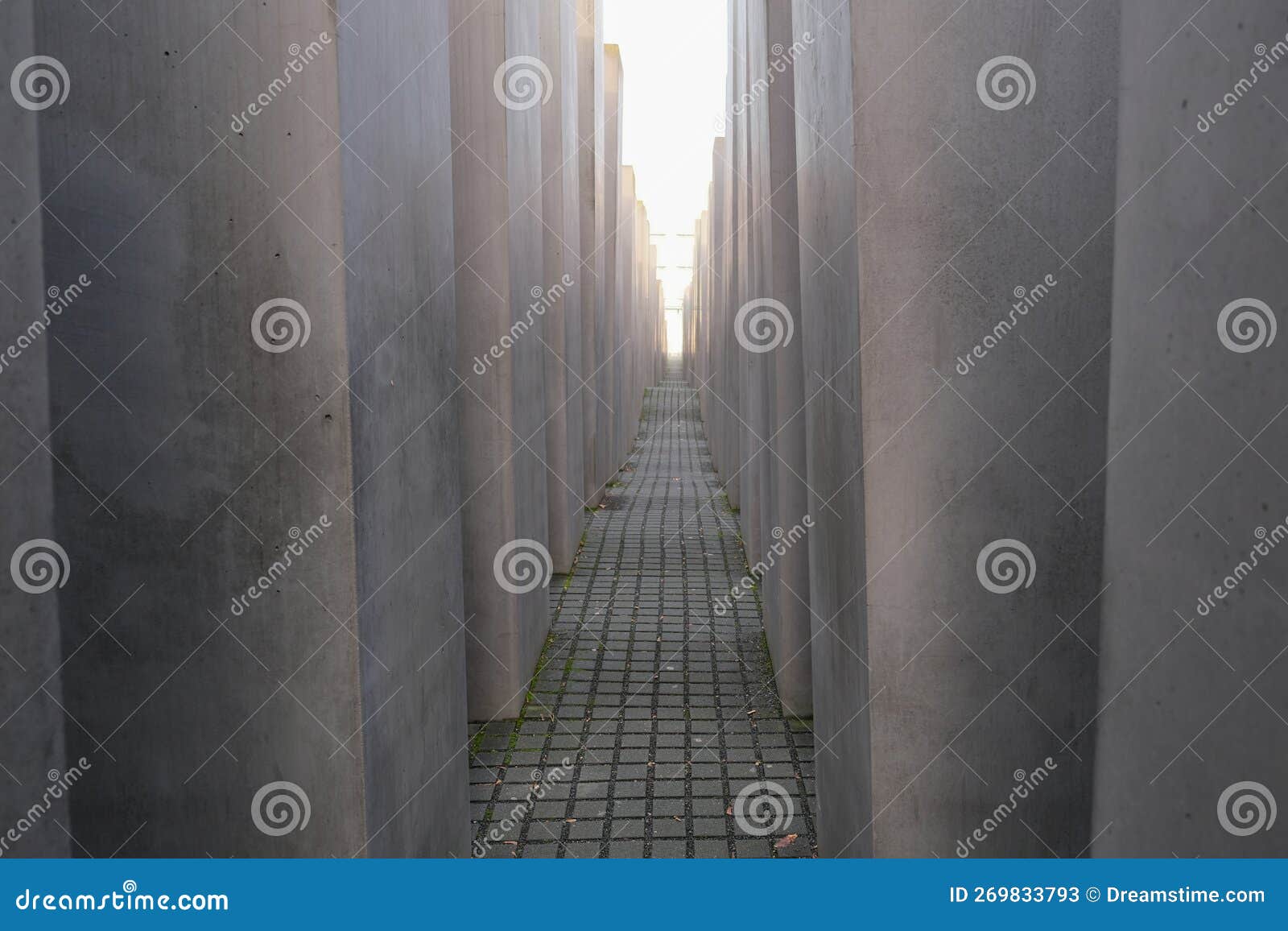 Concrete Rows of Monument in Berlin, Germany Editorial Stock Photo ...
