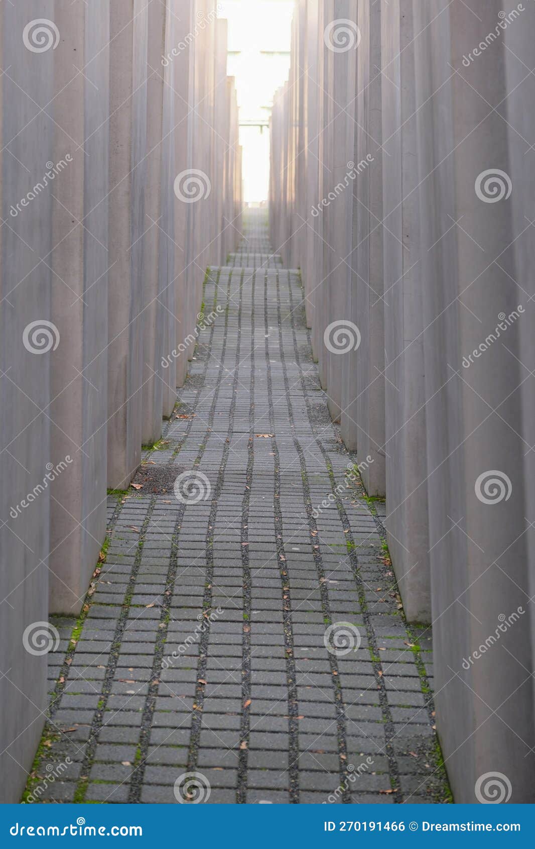 Concrete Rows of Monument in Berlin, Germany Stock Photo - Image of ...