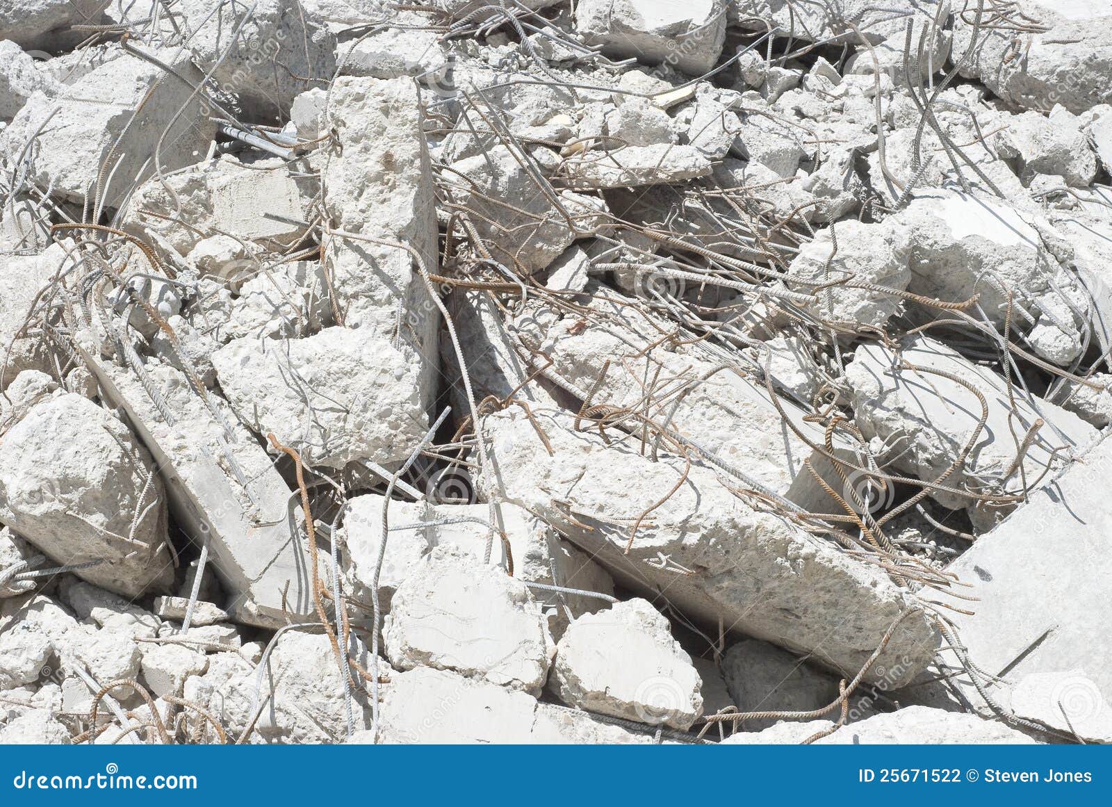 Concrete Rubble stock photo. Image of remnants, remains - 25671522