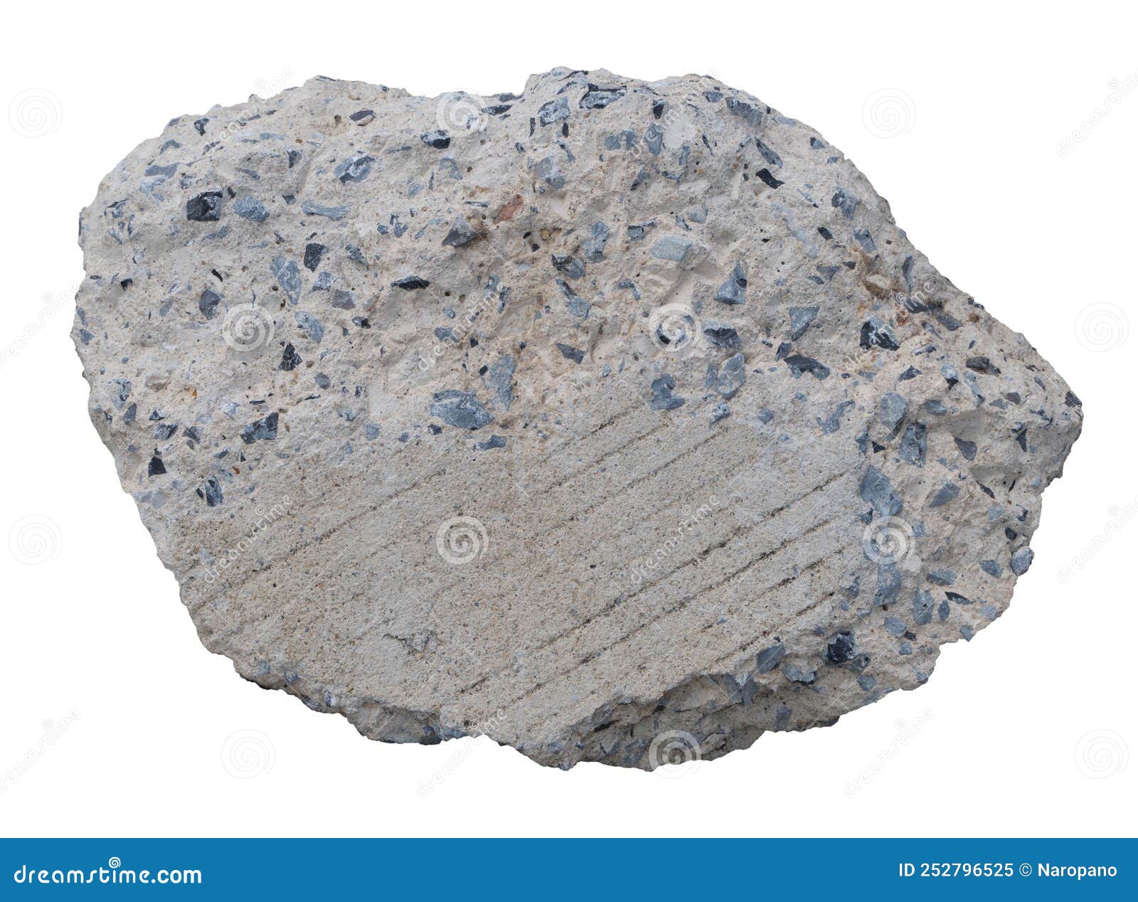 Concrete Rubble Broken, Broken Concrete Slabs Isolated on White ...