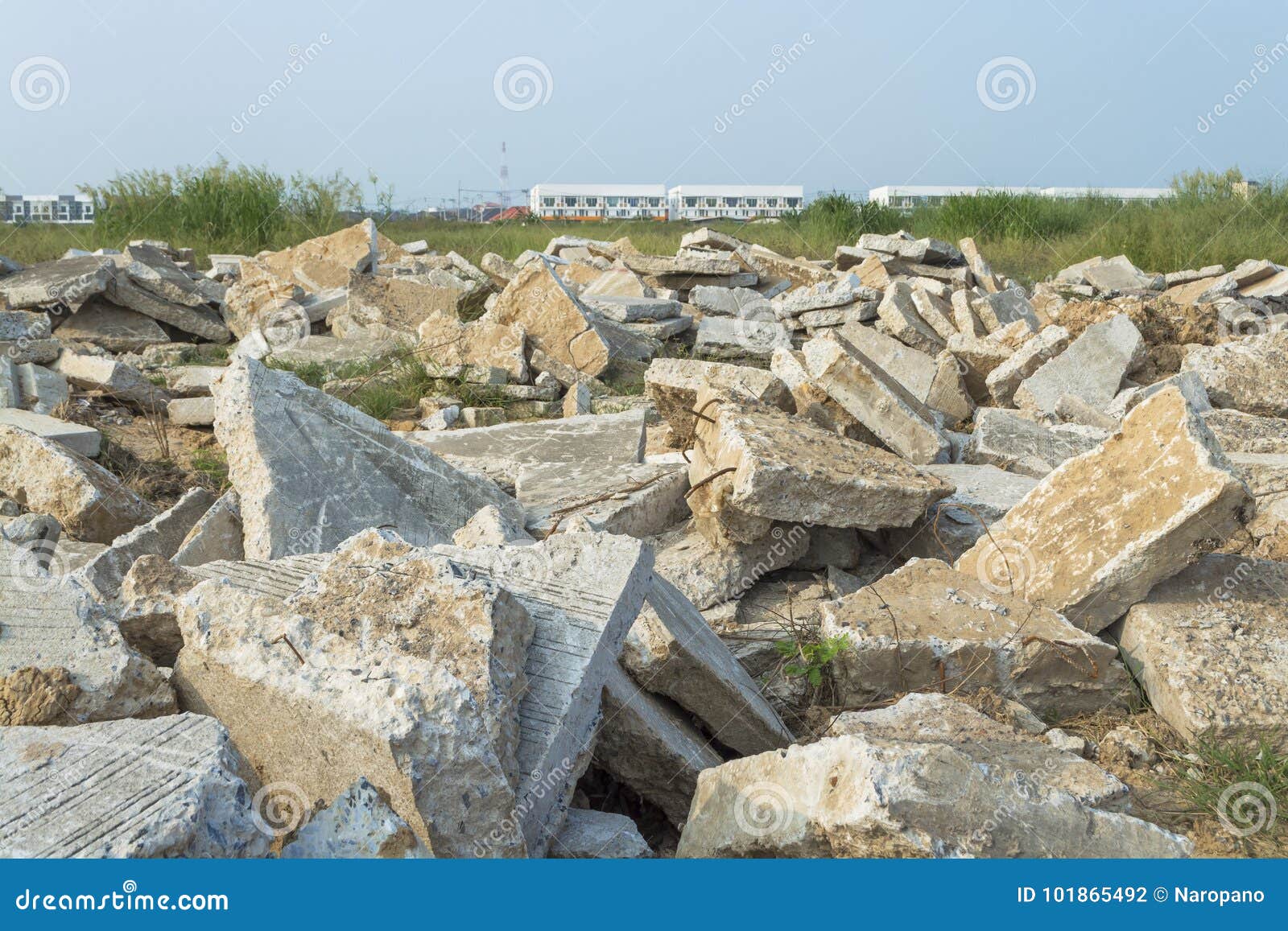 Concrete rubble debris stock photo. Image of rubble - 101865492