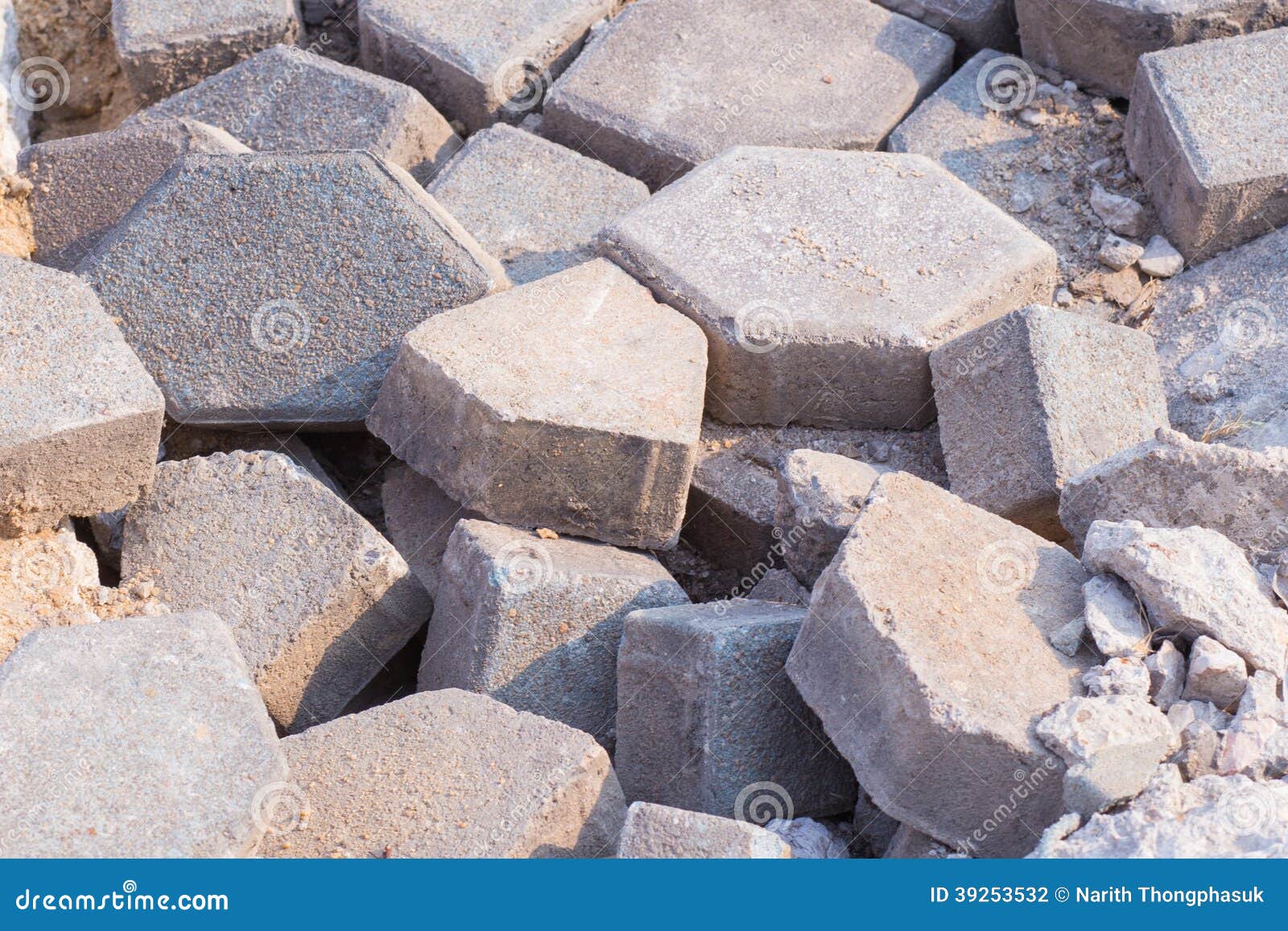 Concrete rubble debris stock photo. Image of textured - 39253532