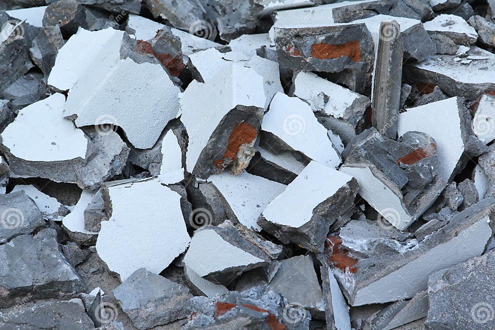 Concrete rubble stock image. Image of occupation, wreckage - 68682771