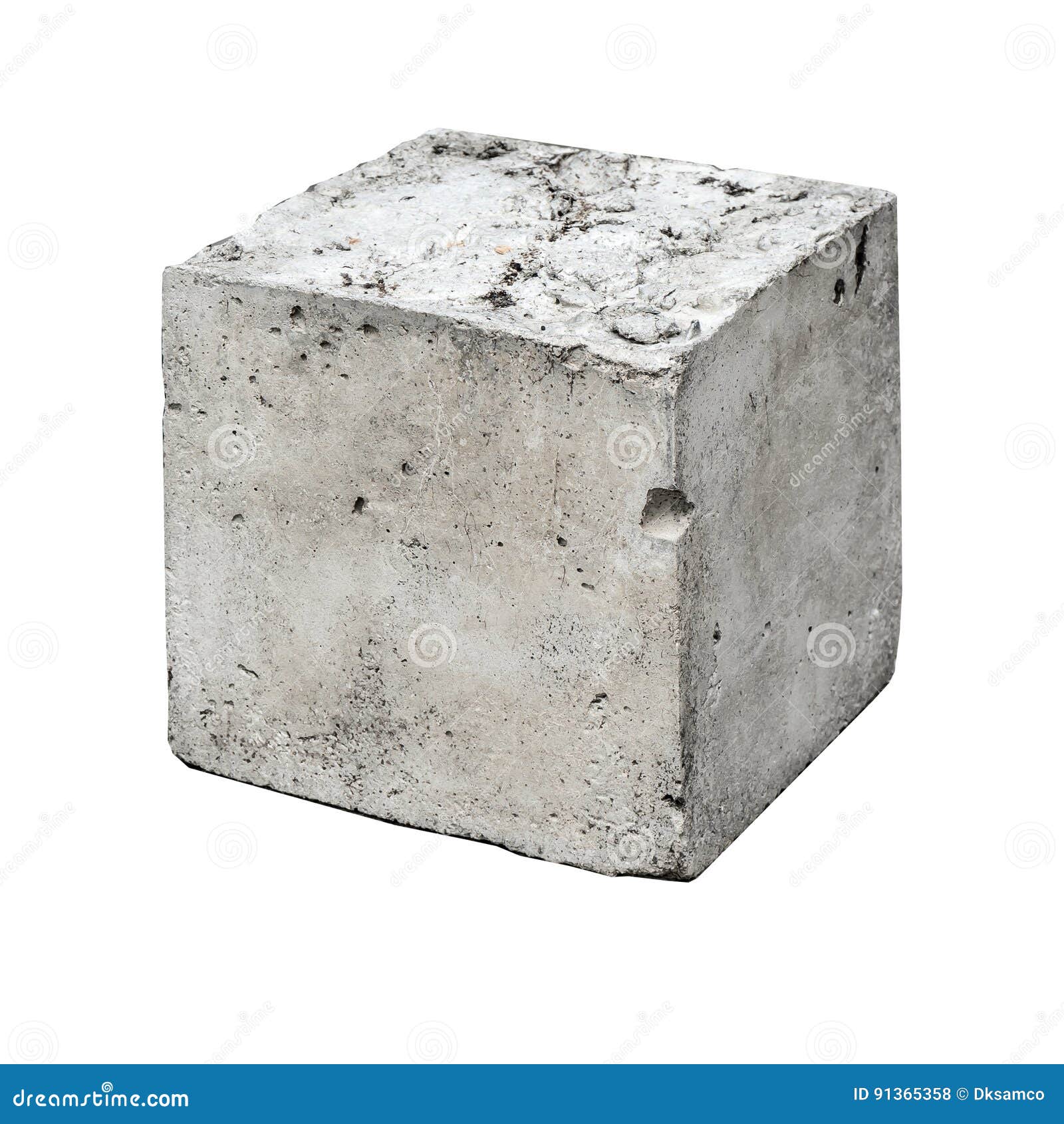 Concrete Sampling Isolated Photo White Background Stock Photo - Image ...