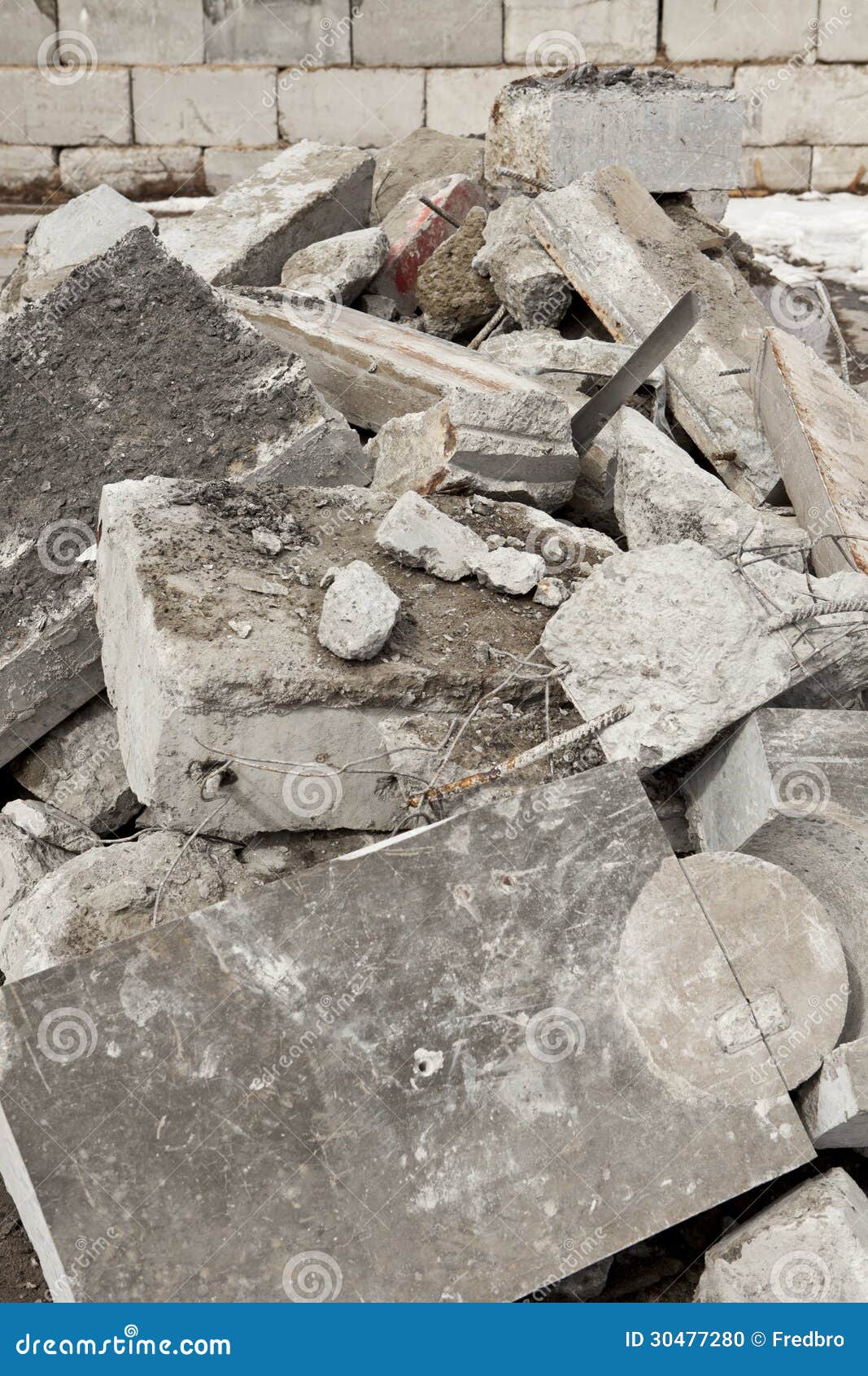 Concrete scrap stock photo. Image of pieces, leftover - 30477280
