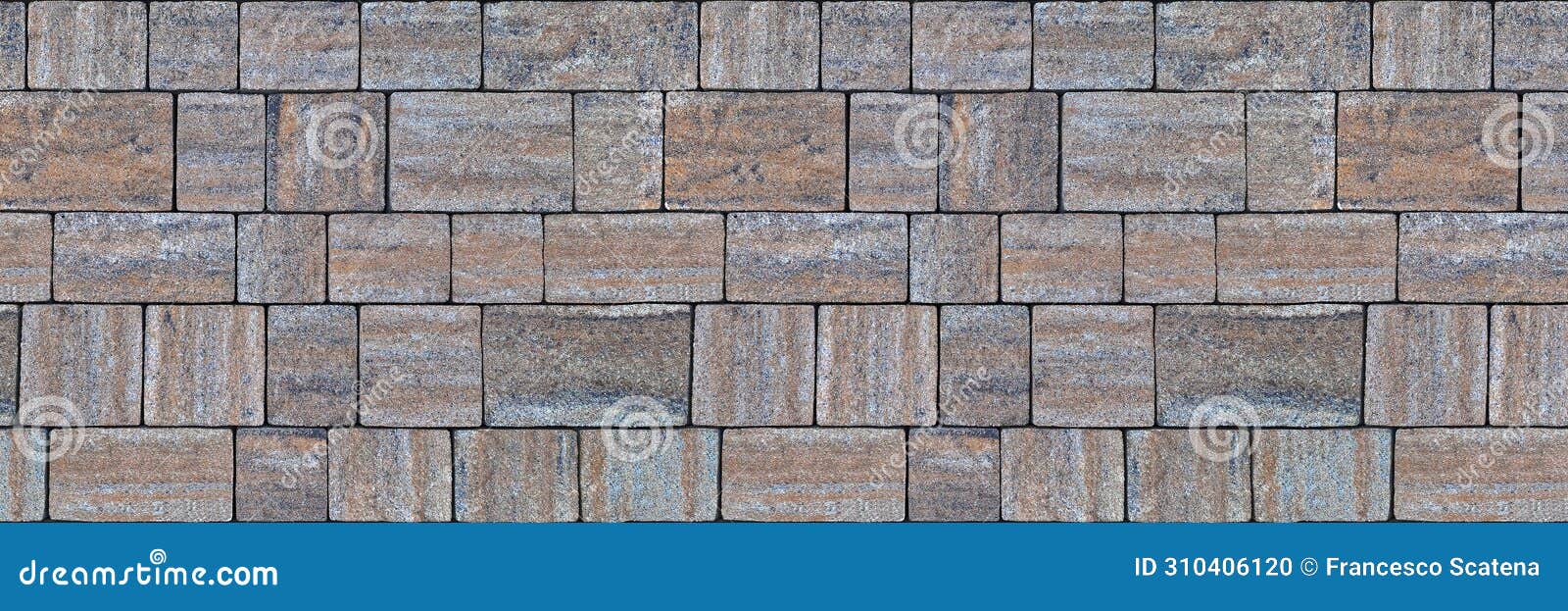 Concrete Self Locking Flooring Blocks for Outdoor Use Assembled on a ...