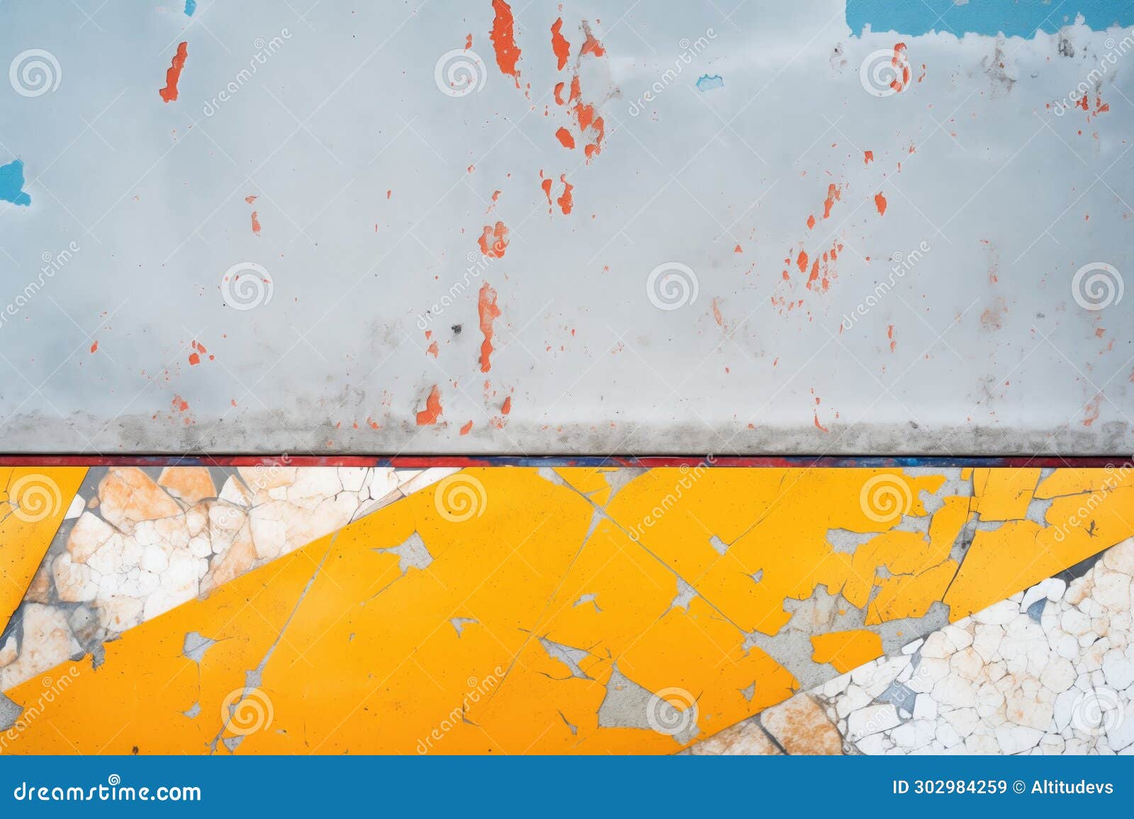 Concrete Slab with Chipped Corner Detail Stock Illustration ...
