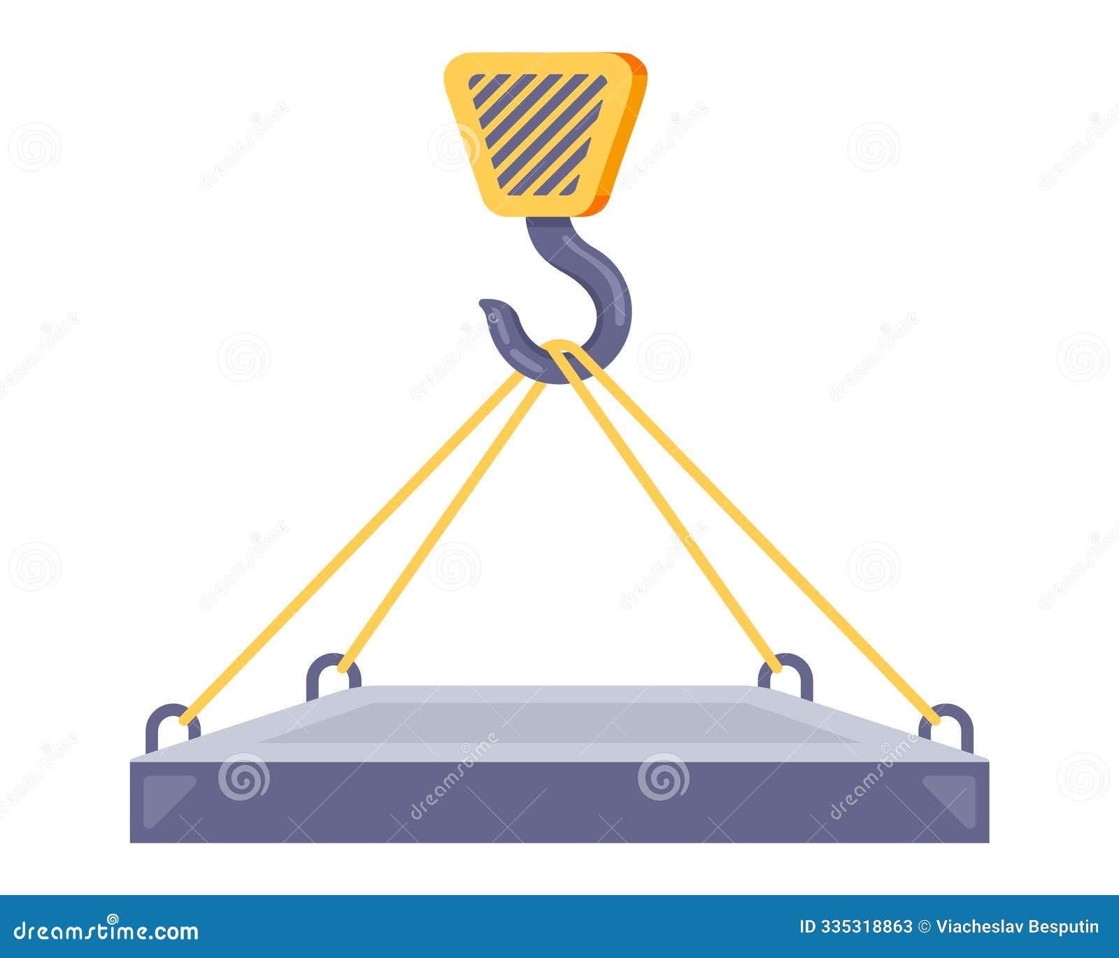 Concrete Slab Icon In Flat Style, Vector | CartoonDealer.com #164371857