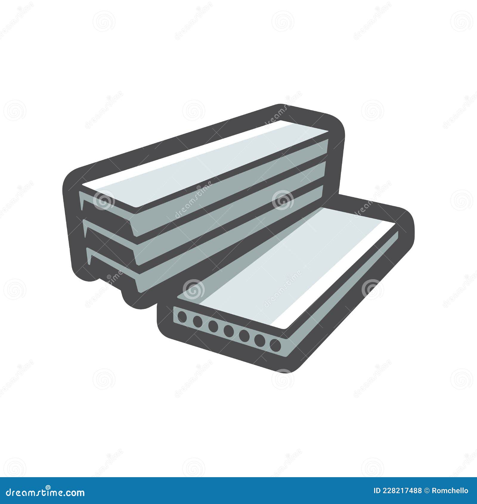 Concrete Slab Construction Material Vector Icon Cartoon Illustration ...