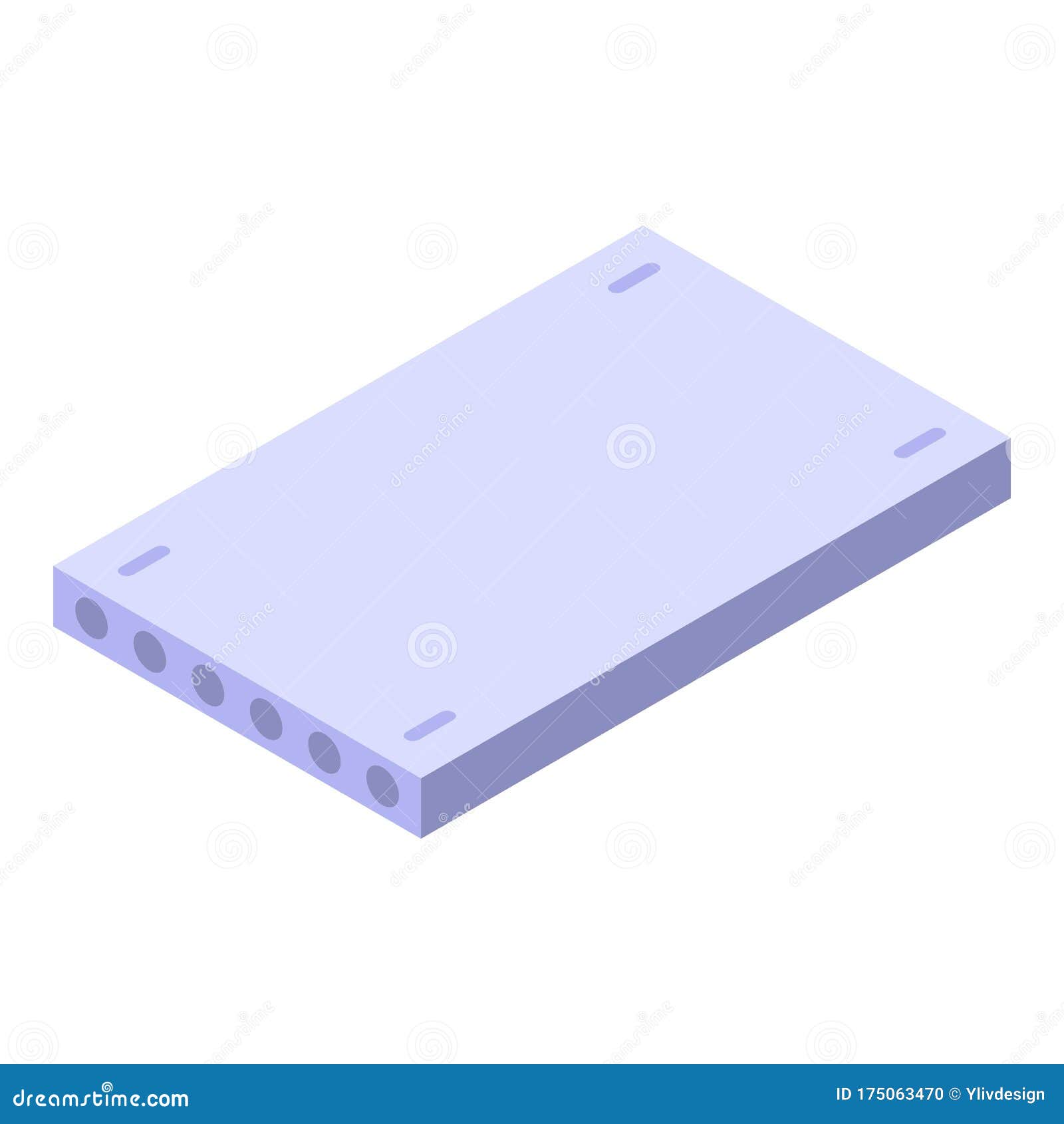 Concrete Slab Icon, Isometric Style Stock Vector - Illustration of ...