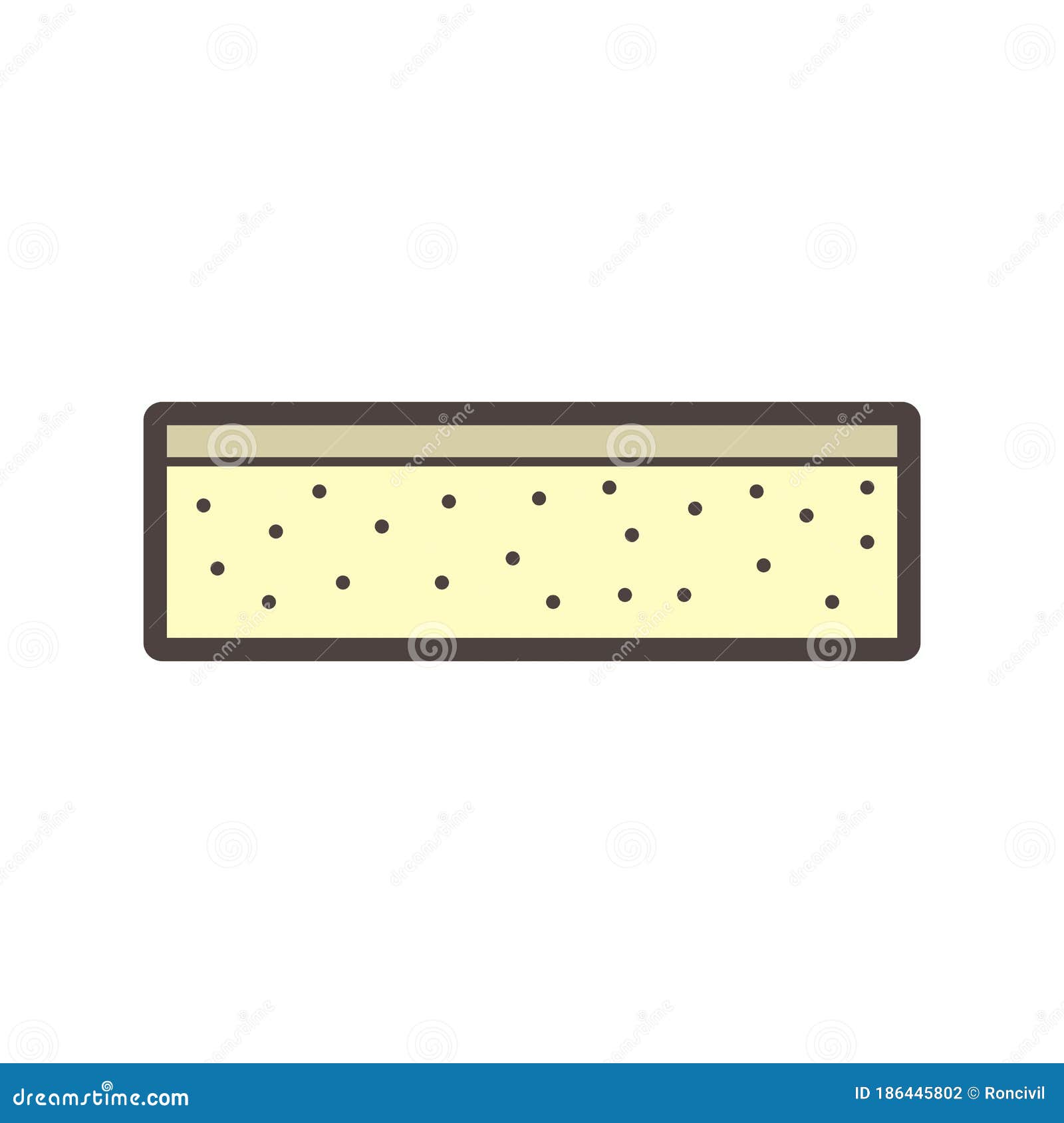 Concrete slab icon stock vector. Illustration of industrial - 186445802