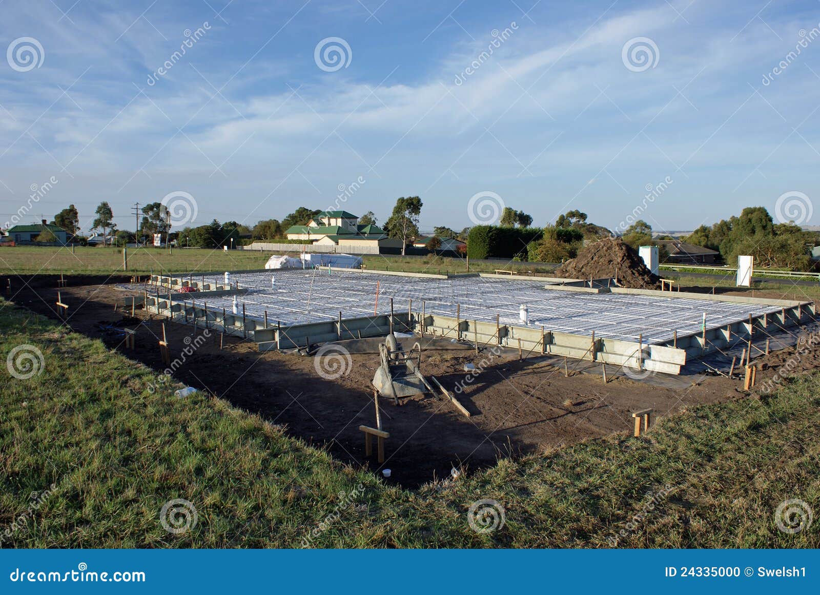 Concrete Slab - Waffle Pod stock photo. Image of masonry - 24335000