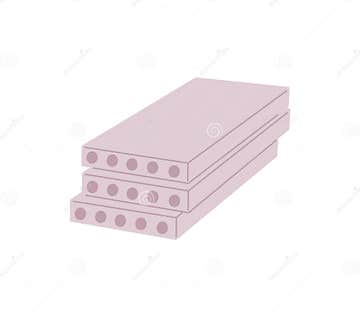 Concrete Slabs for Building Constrution, Flat Vector Illustration ...