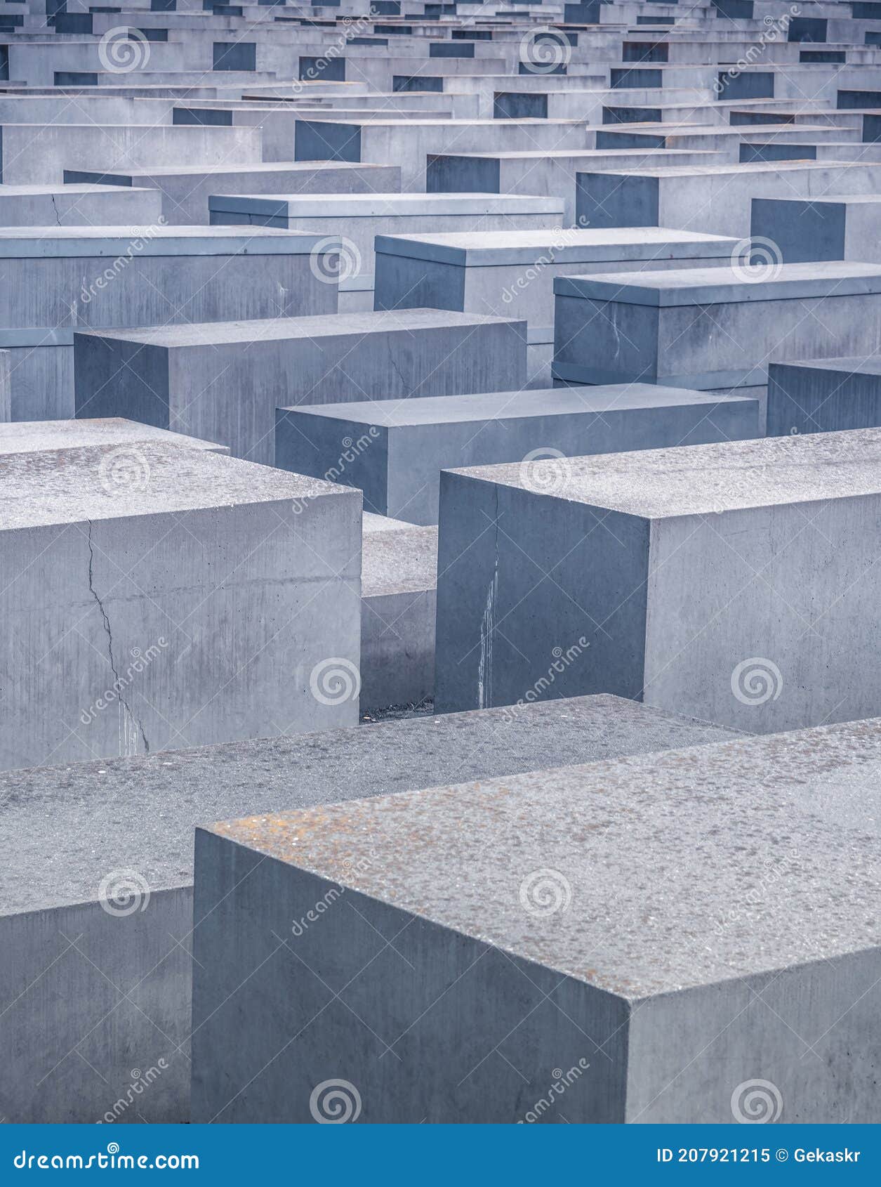 Concrete Slabs of Holocaust Memorial Editorial Image - Image of ...