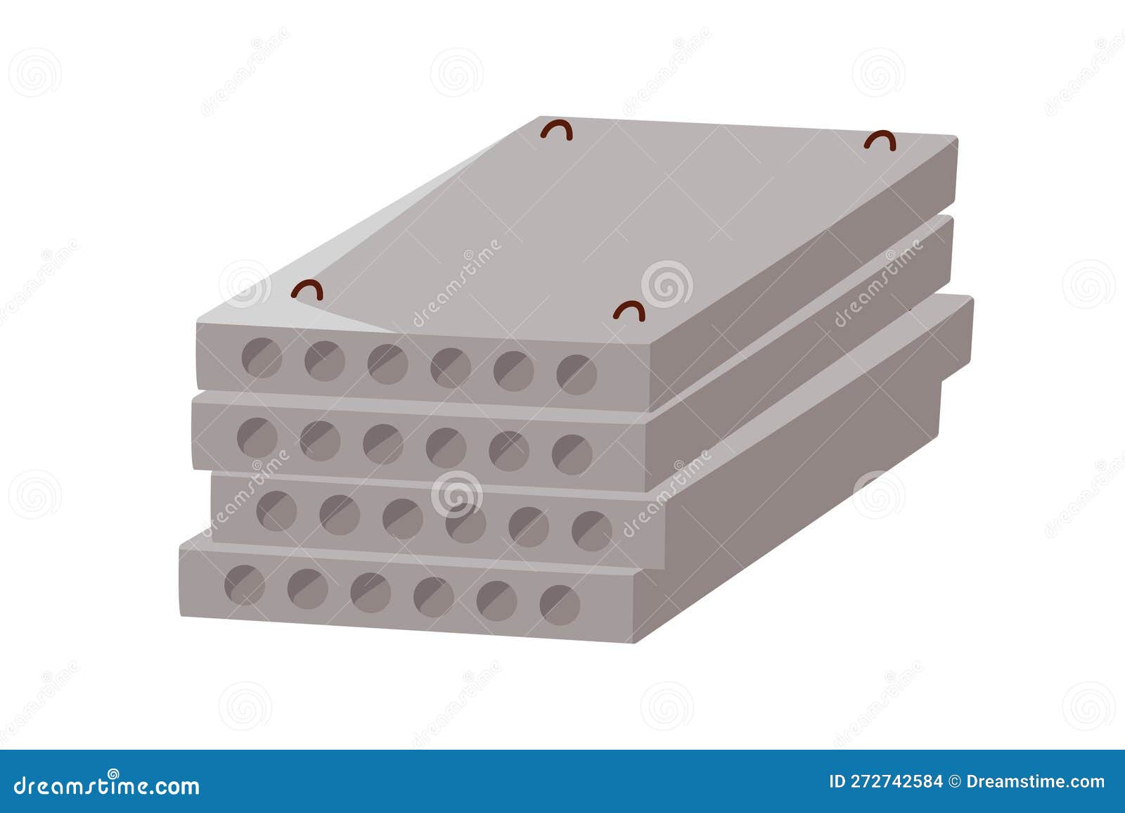 Stack Of Square Bars Isolated On White Background Royalty-Free Stock ...