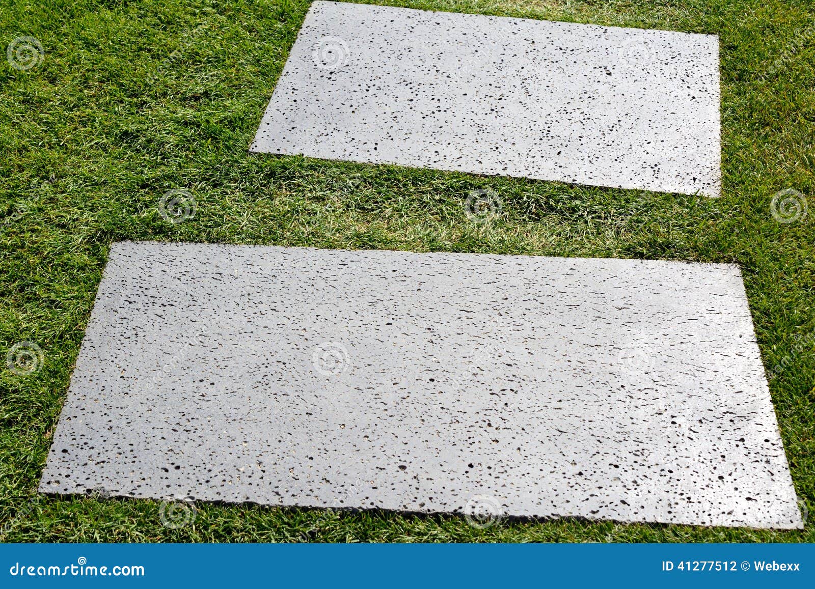 Concrete slabs stock photo. Image of green, path, place - 41277512