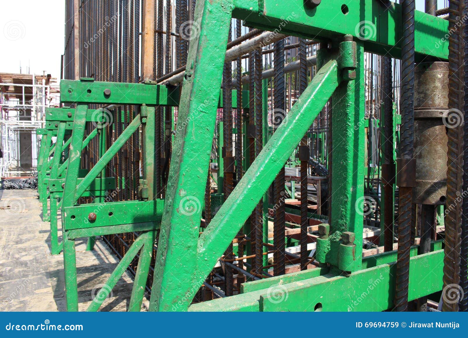 Concrete Slipform for Building Structure Stock Image - Image of frame ...