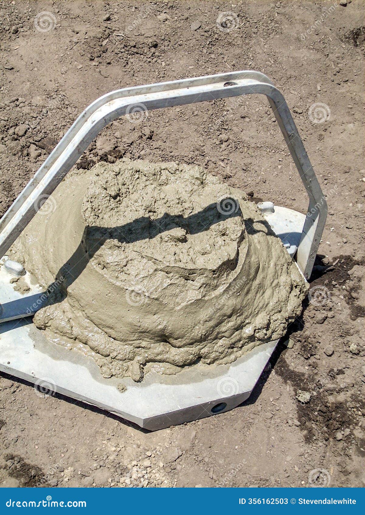 Concrete Slump Test From Cone To Determine Workability Royalty-Free ...