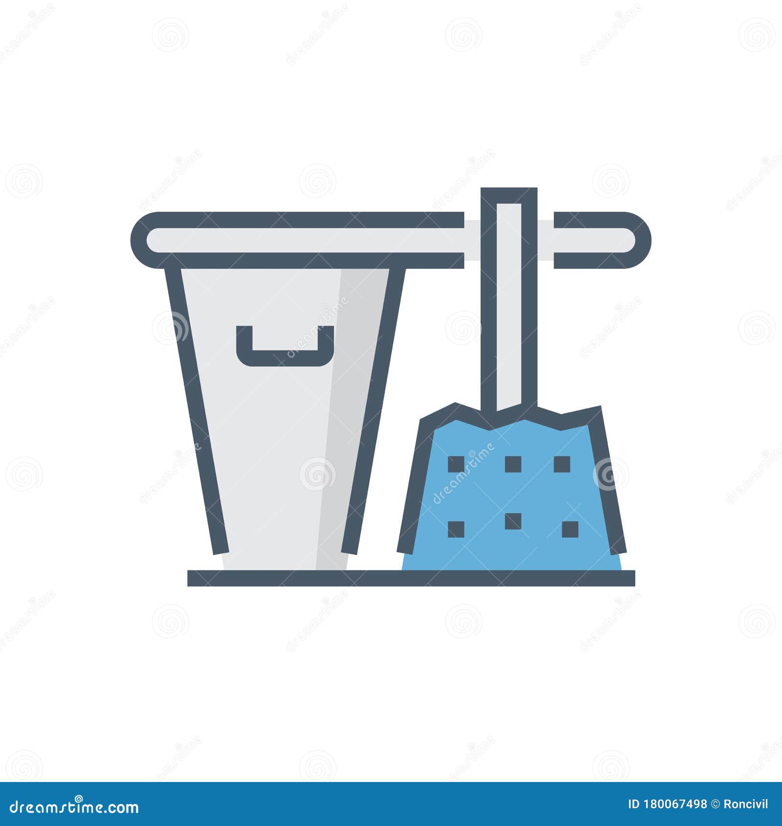 Concrete testing icon stock vector. Illustration of concrete - 180067498