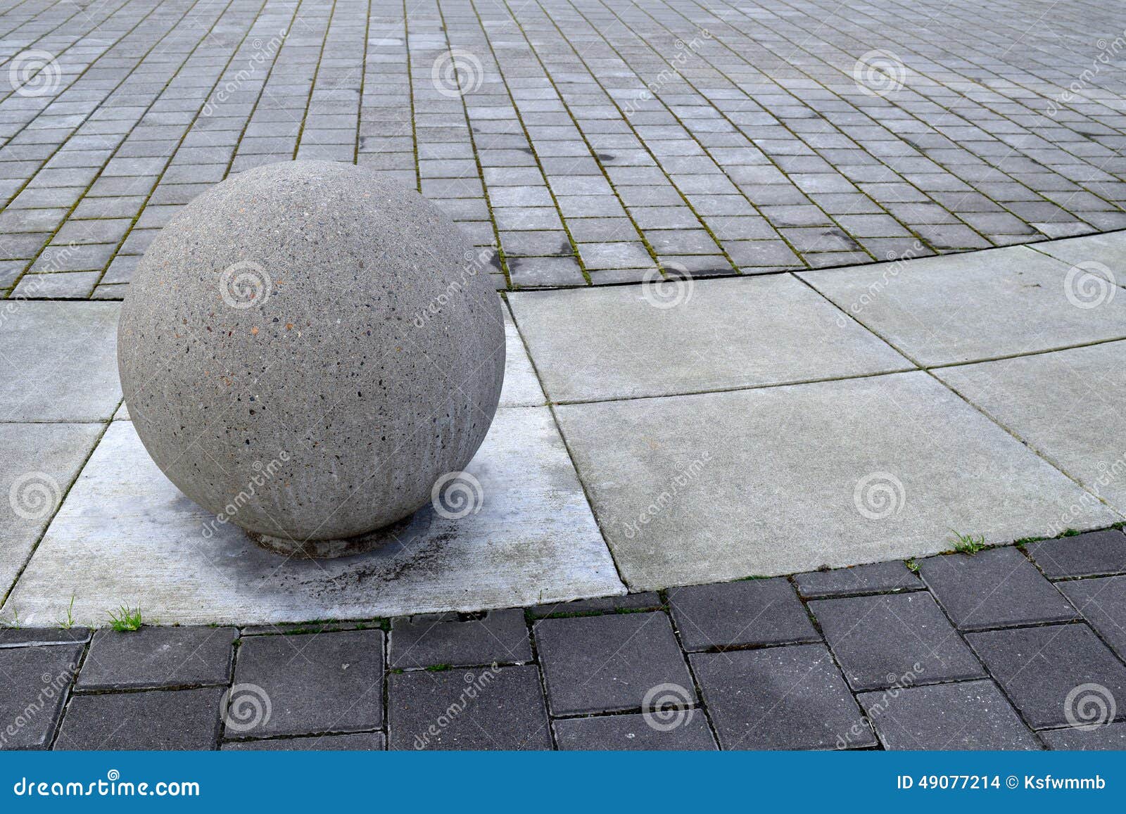Concrete Sphere On A Parapet In Park Royalty-Free Stock Photo ...