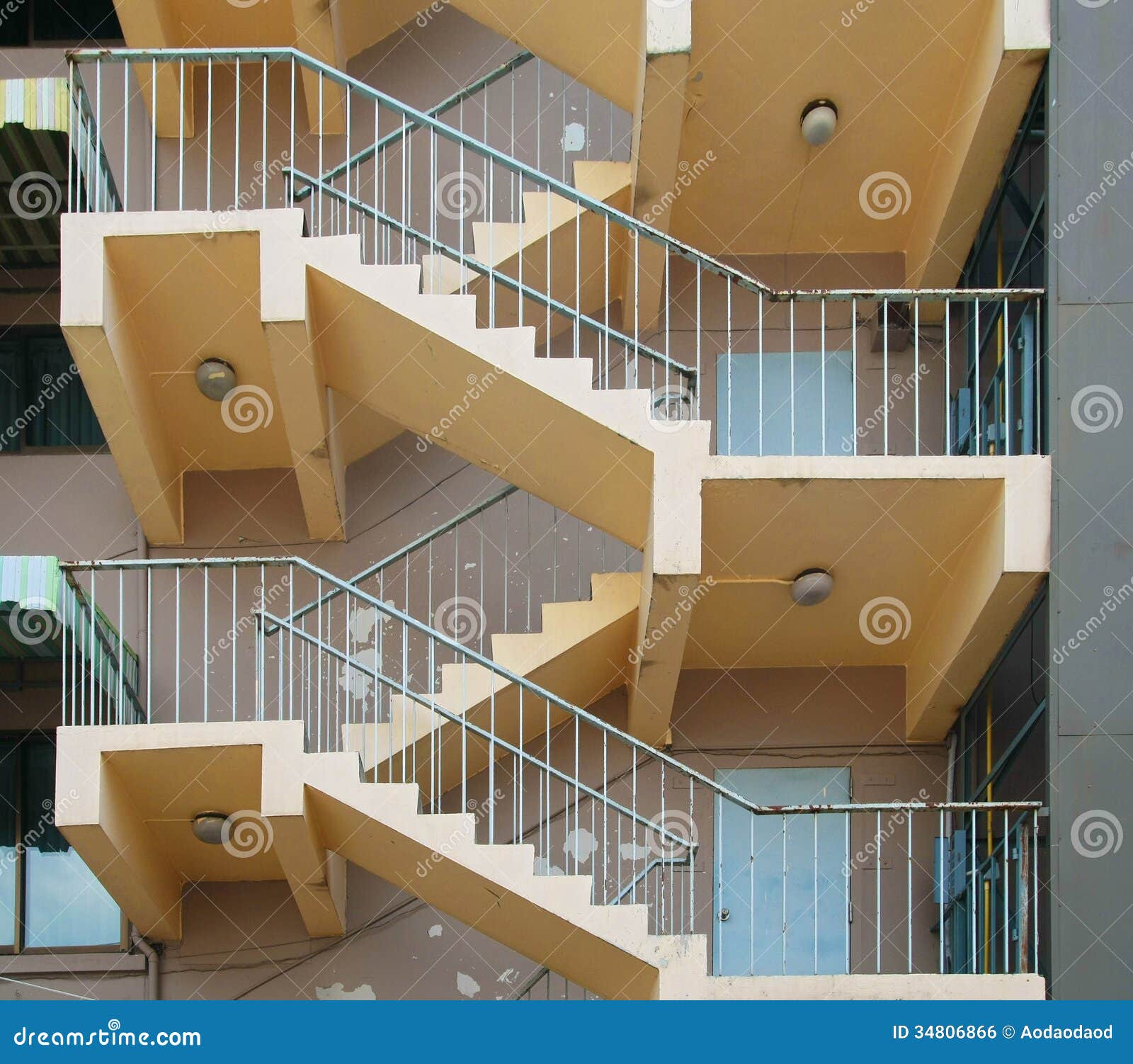Concrete stair of building stock photo. Image of exterior - 34806866