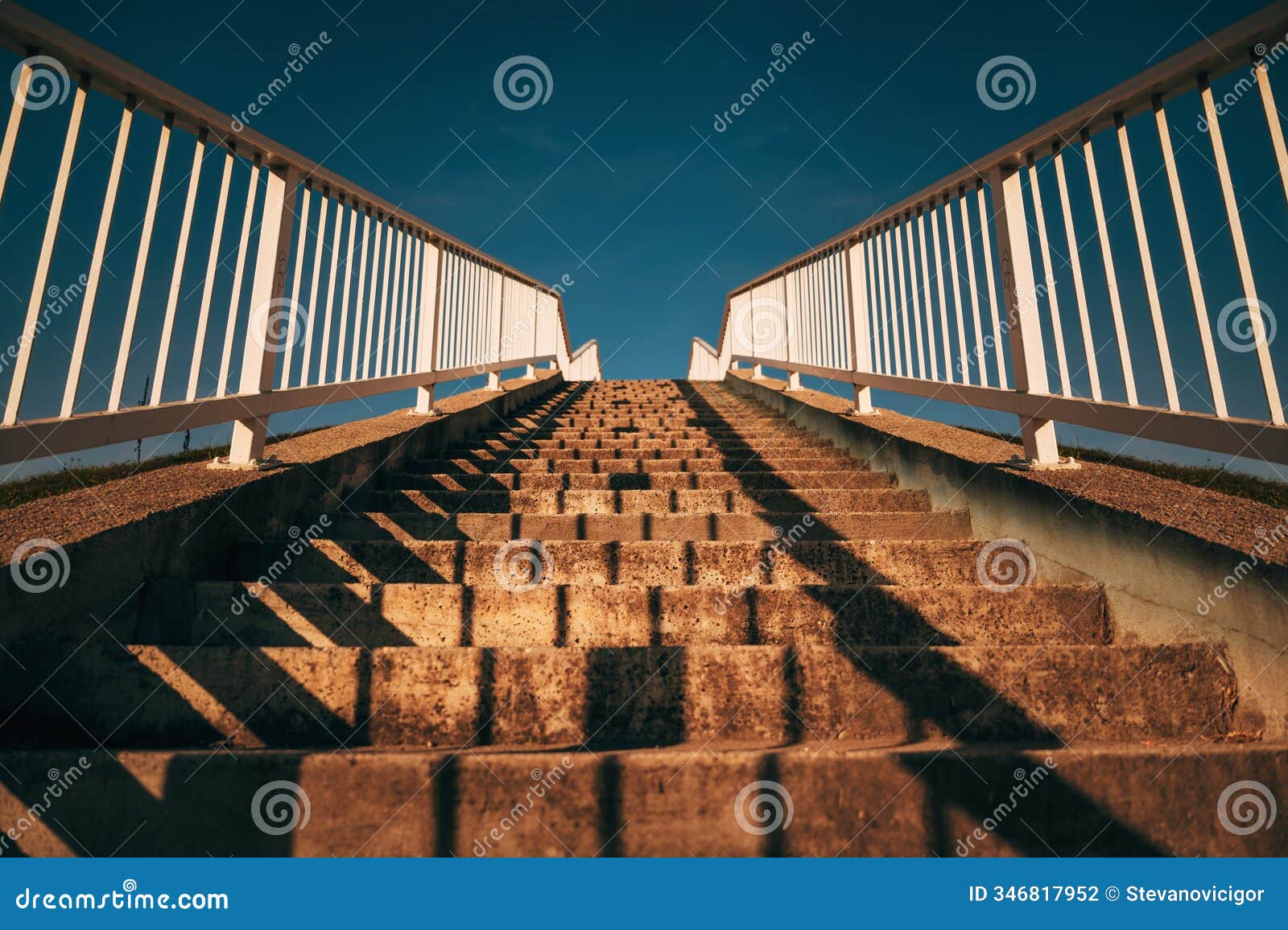 Concrete Staircase With Thai`s Dragon Railing Royalty-Free Stock Photo ...