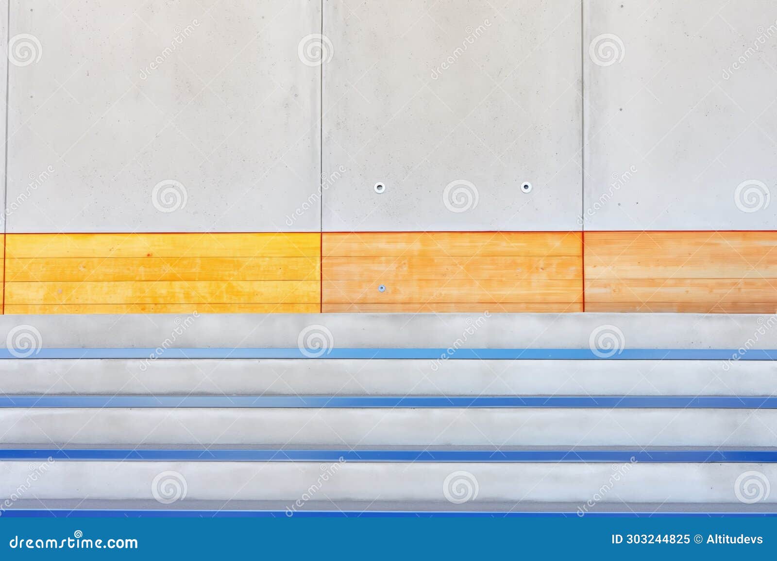 Concrete Staircase Side View Showing Texture Layers Stock Image - Image ...