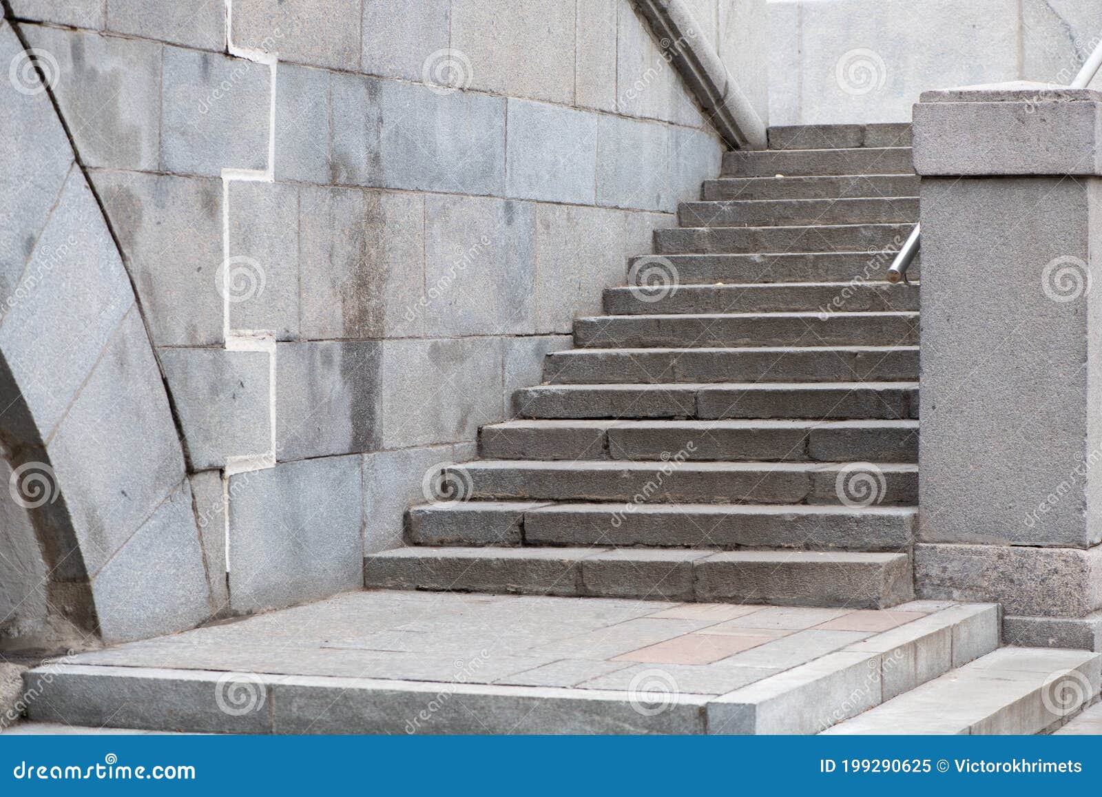 Concrete Stairs Leading Up To the Exit Stock Image - Image of empty ...