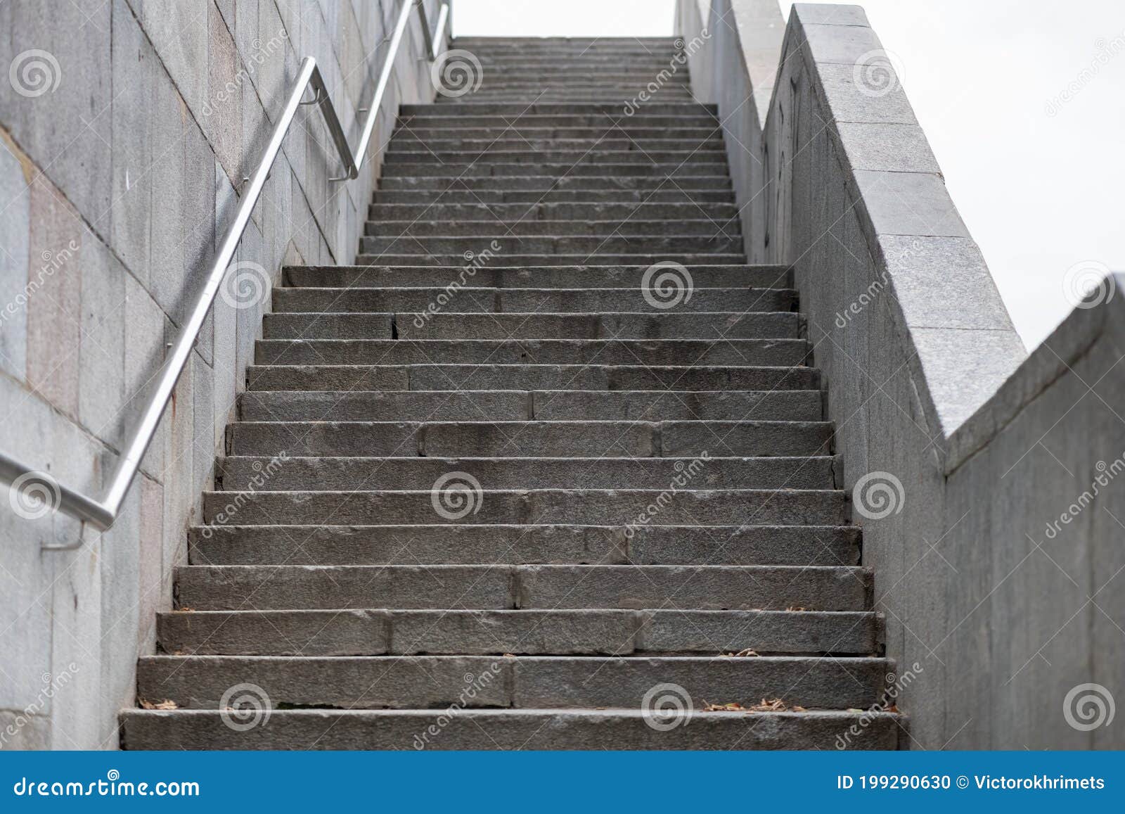 Concrete Stairs Leading Up To the Exit Stock Photo - Image of step ...