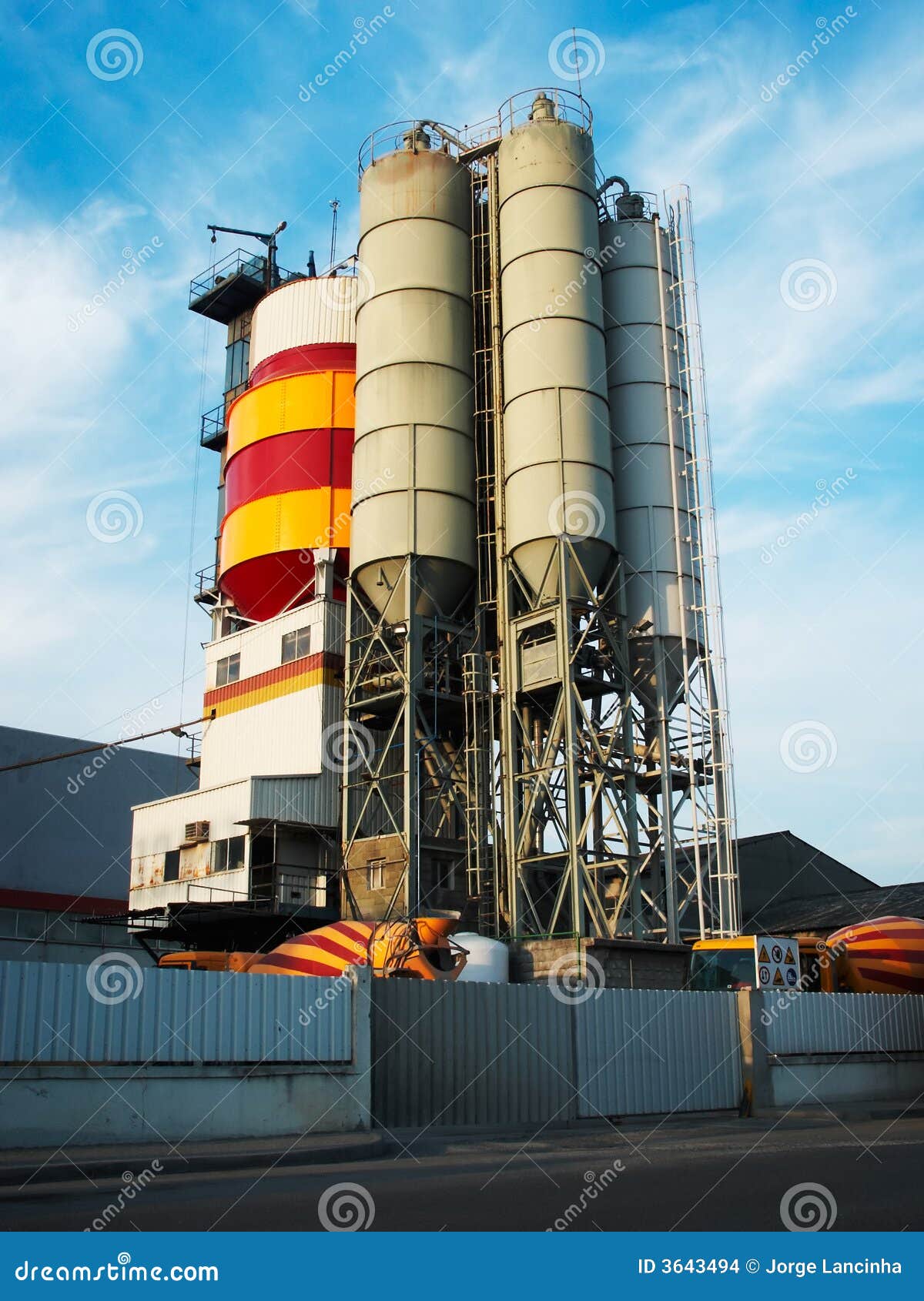 Concrete Station stock photo. Image of mixer, building - 3643494