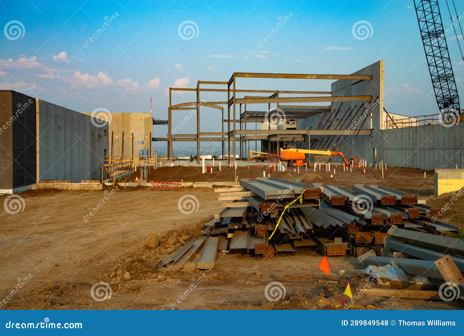 Concrete and Steel Frame Structure. Stock Photo - Image of framework ...