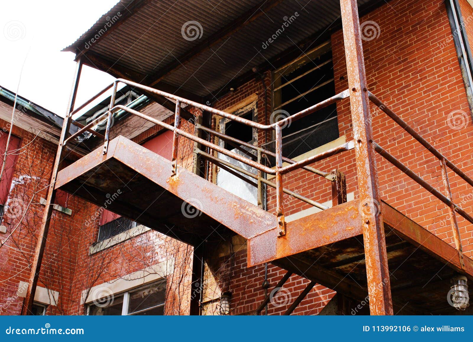 Rusty Steps of Abandoned Building Stock Photo - Image of broken ...
