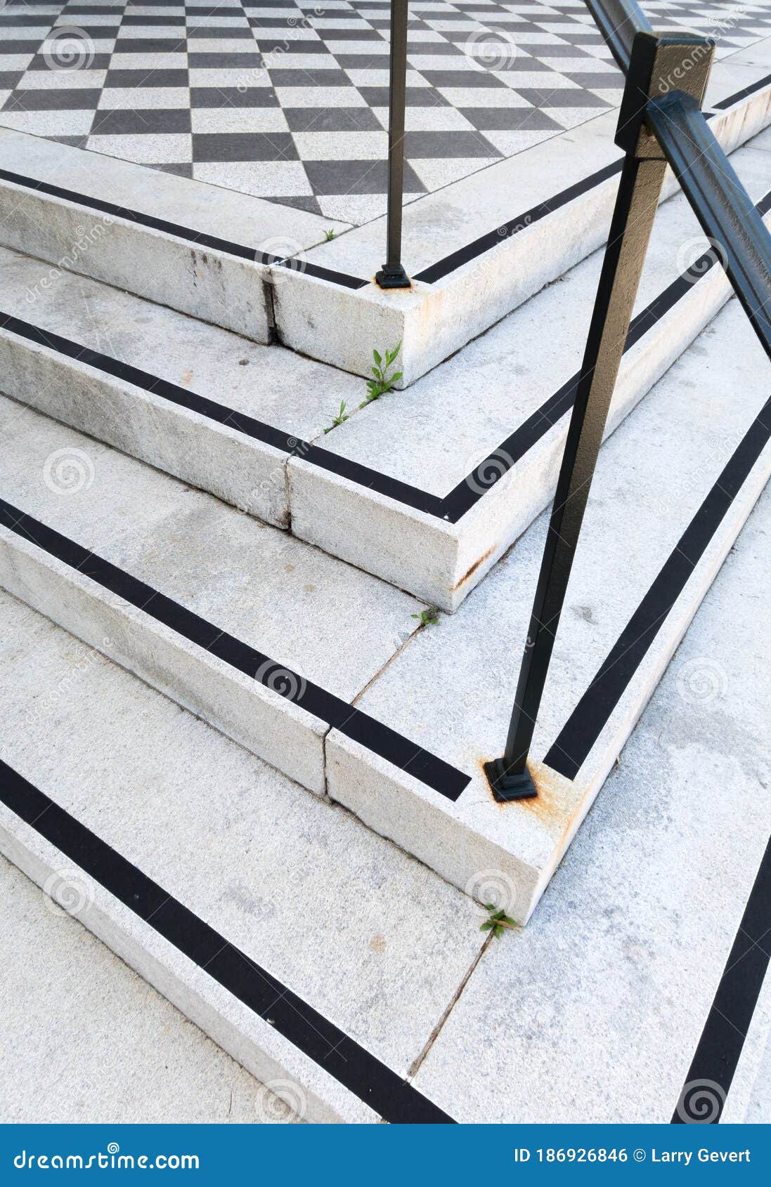 Concrete Steps, Approaching Pattern Stock Photo - Image of alone ...
