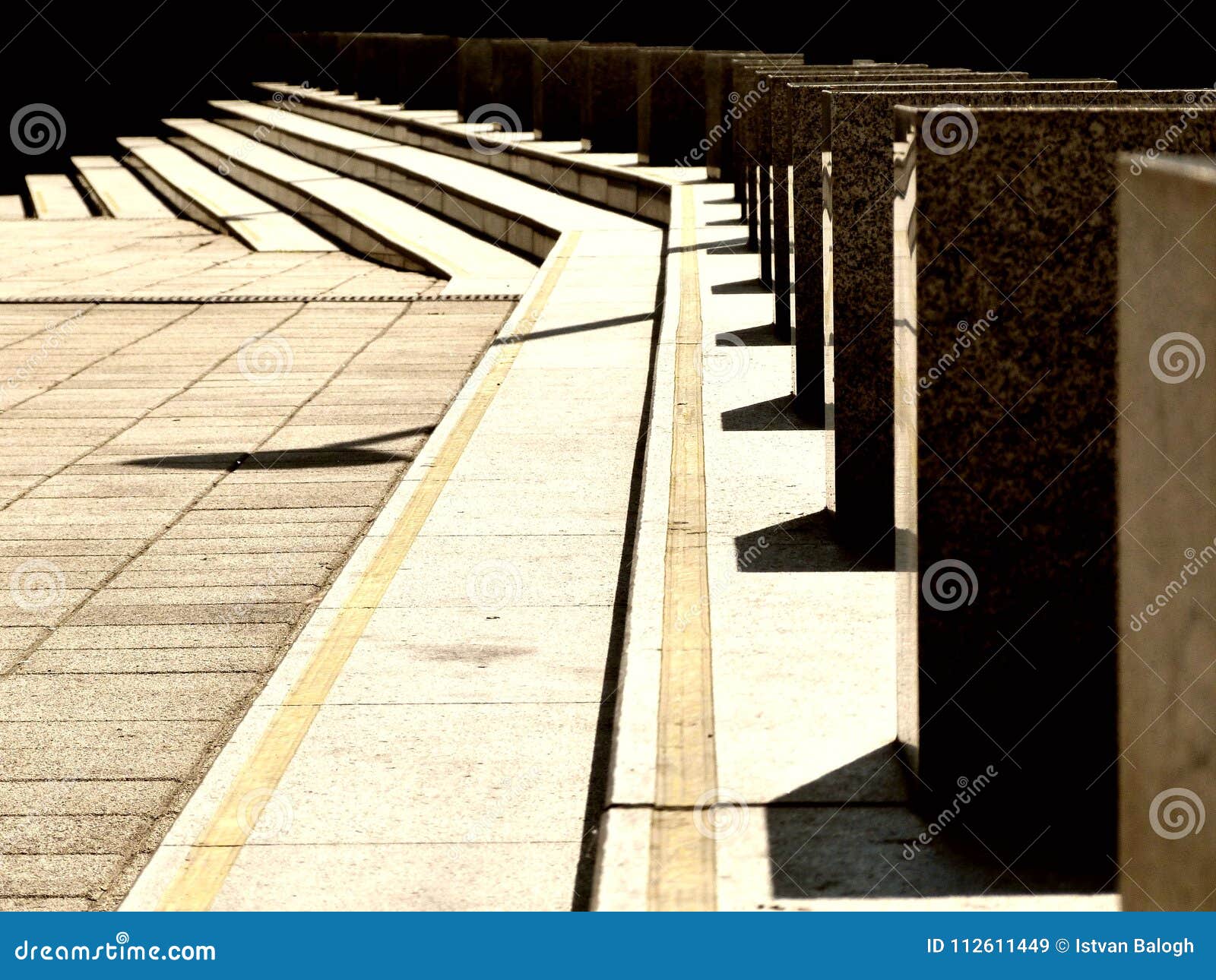 Lay Granite Cubes On A Pallet At The Stone Road. Reconstruction Of ...