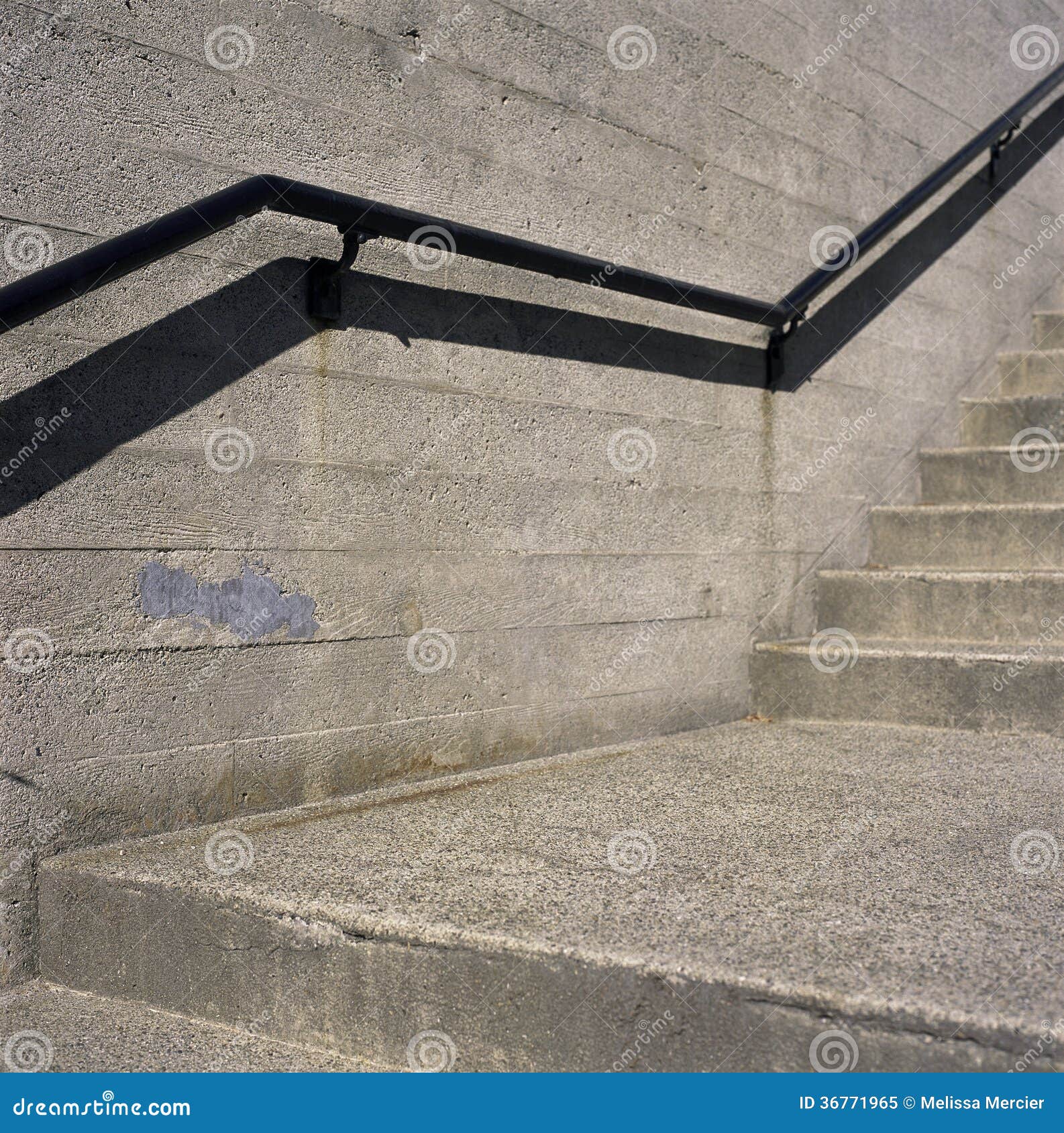 Concrete Steps and Iron Railings Stock Image - Image of baron, linear ...