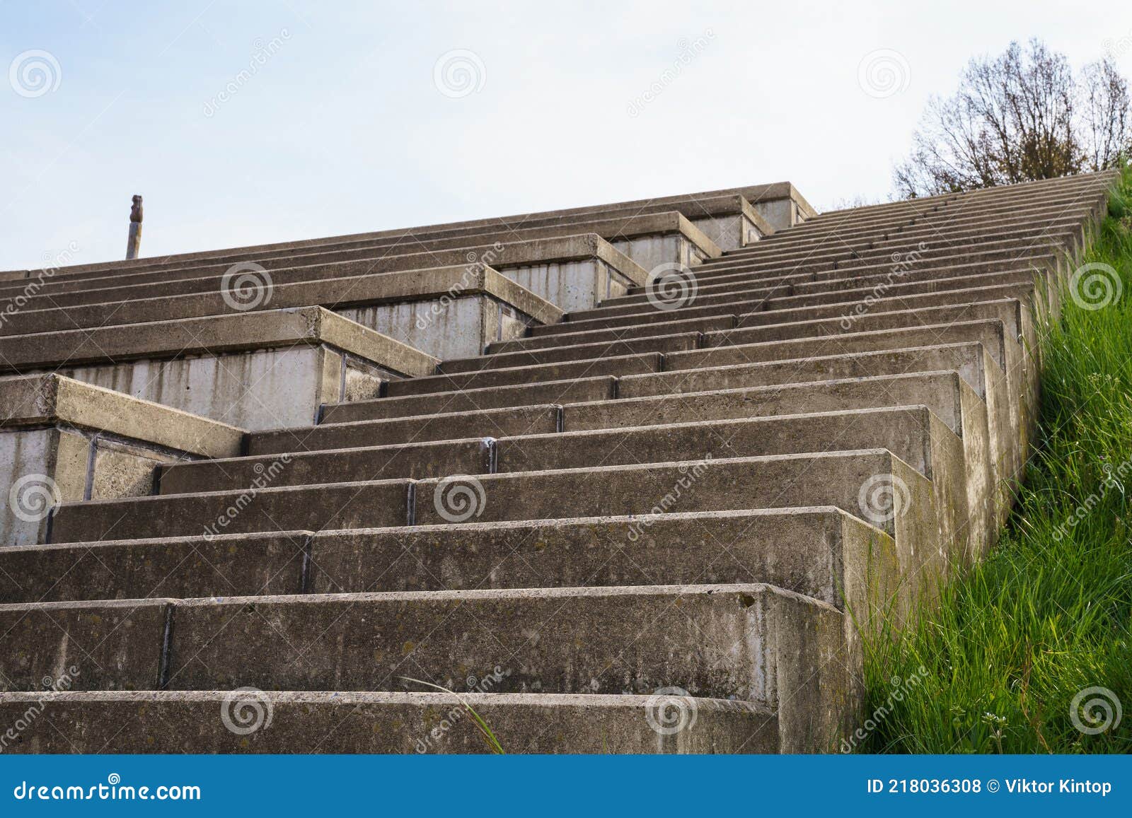Concrete Steps in the Sports Stadium Going Up Stock Photo - Image of ...