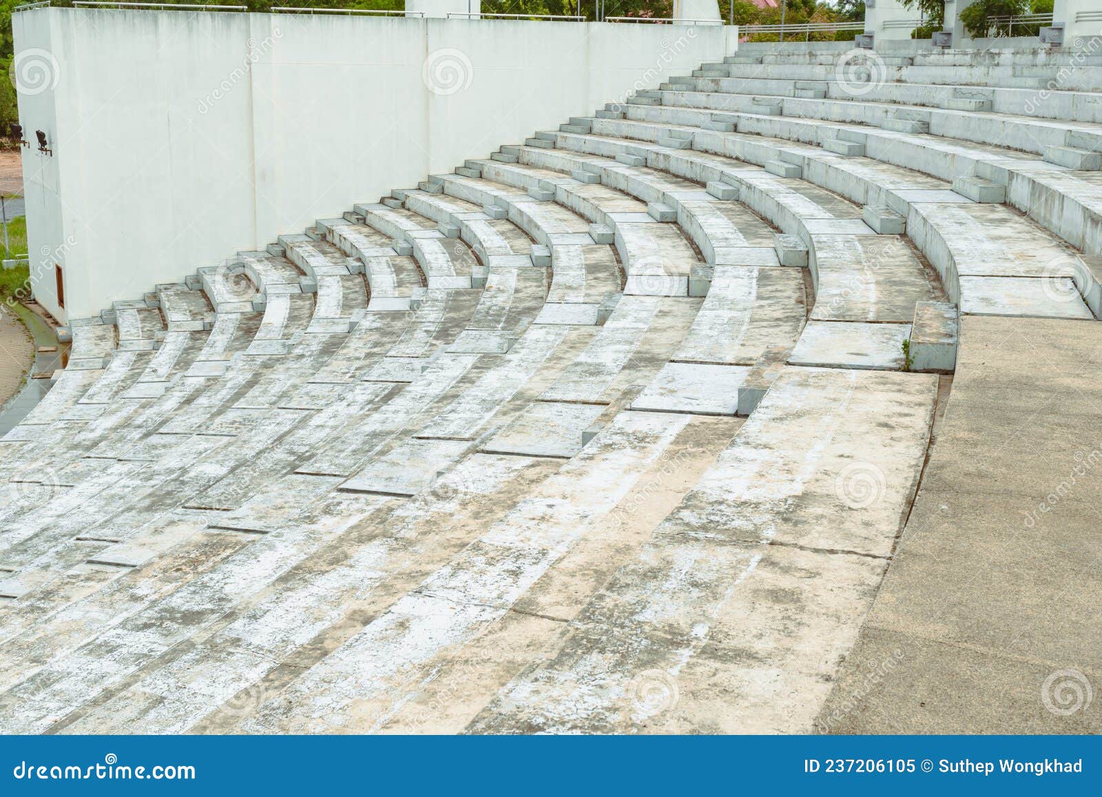 Wells and Cement Patterns. Outdoor Concrete Steps. Seating Rows in the ...