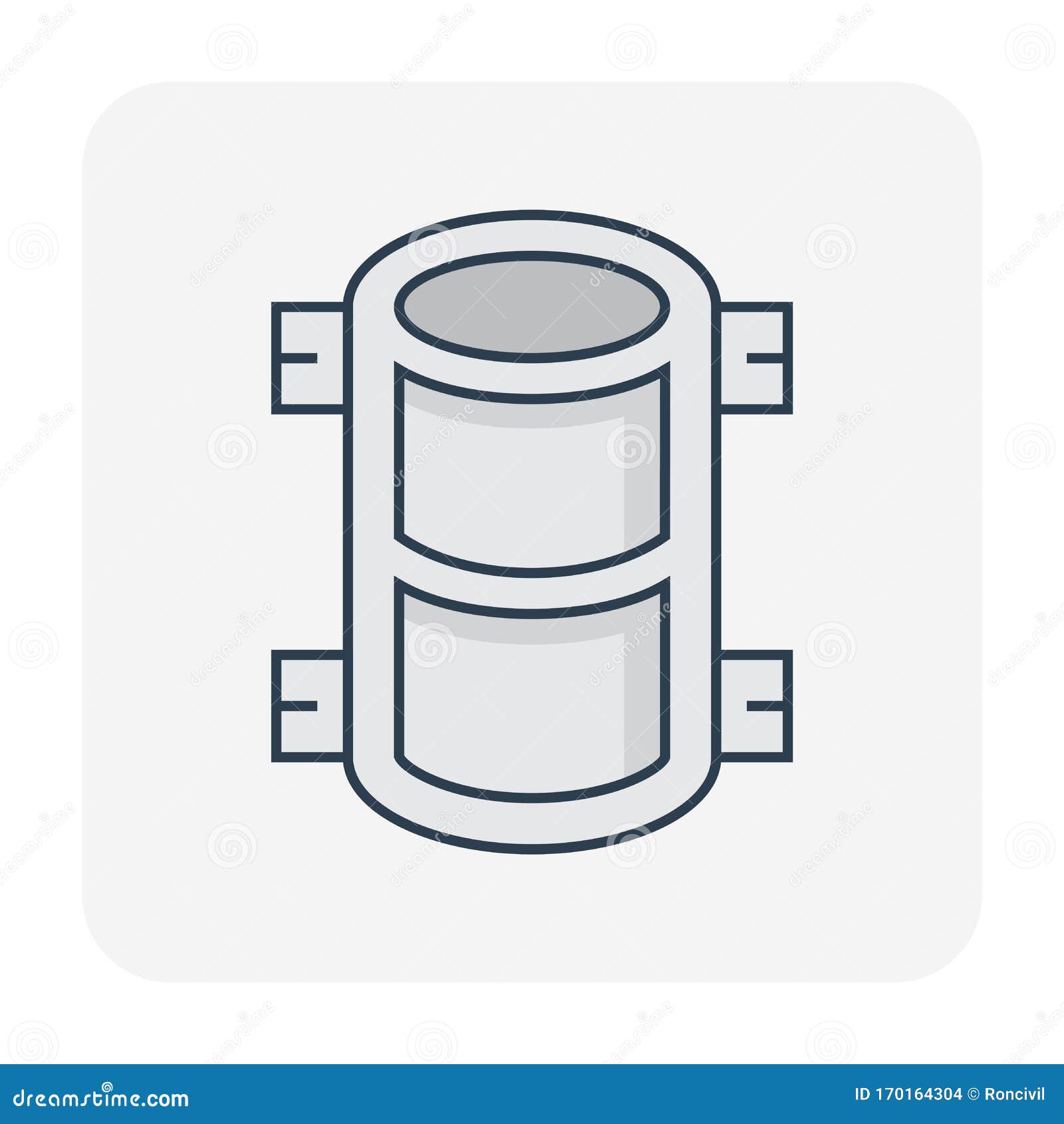 Concrete testing icon stock vector. Illustration of demolition - 170164304