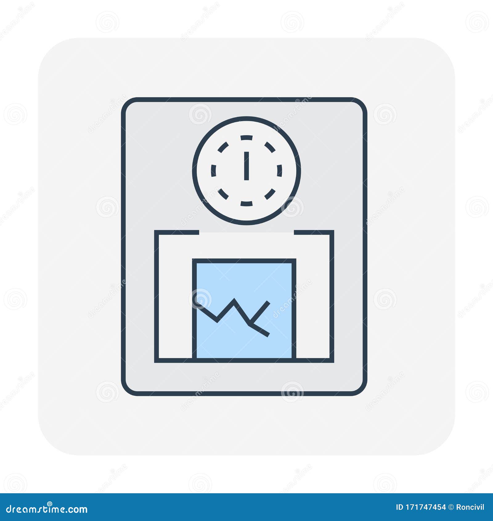 Concrete testing icon stock vector. Illustration of concrete - 171747454