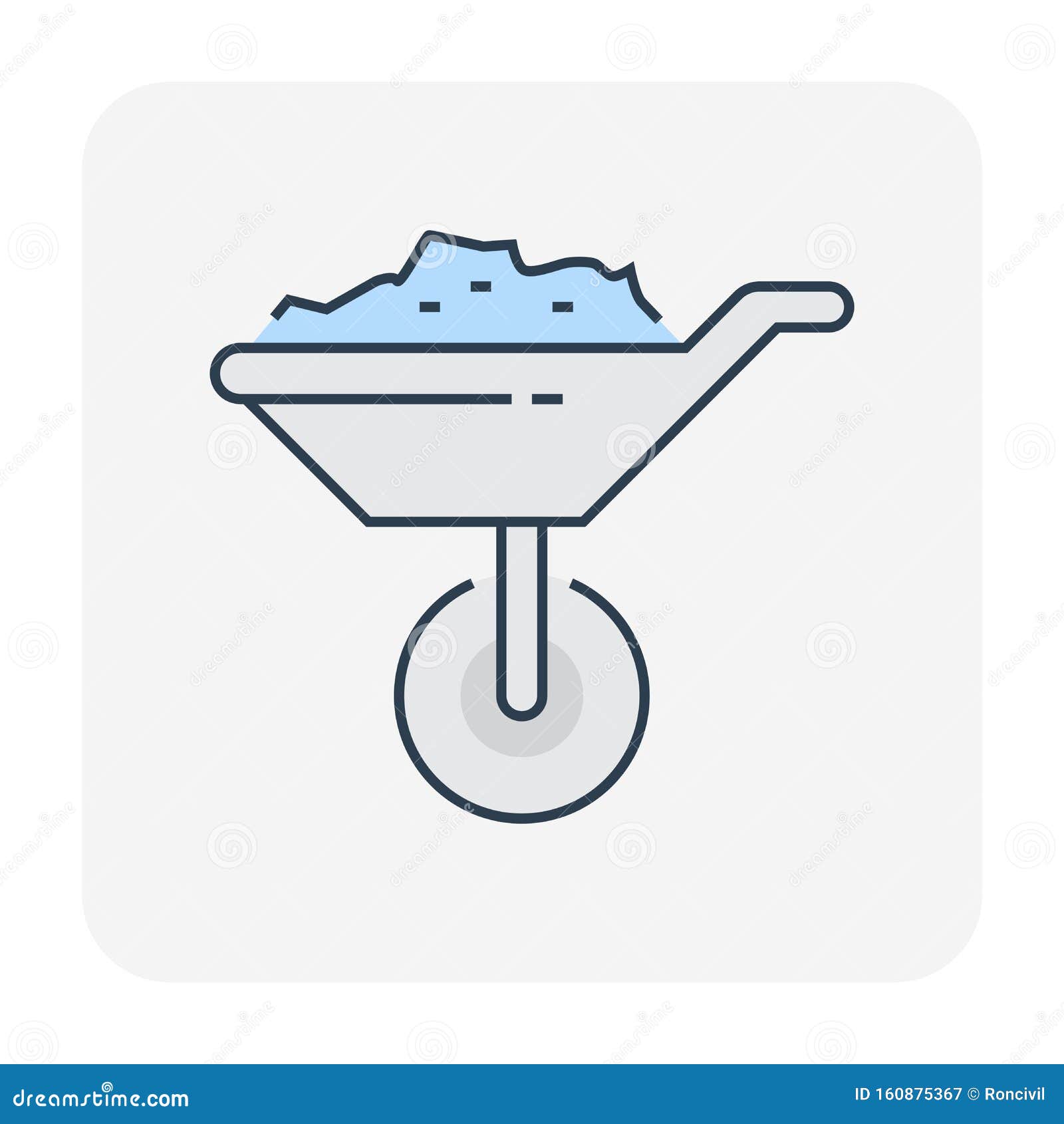 Concrete testing icon stock vector. Illustration of intact - 160875367